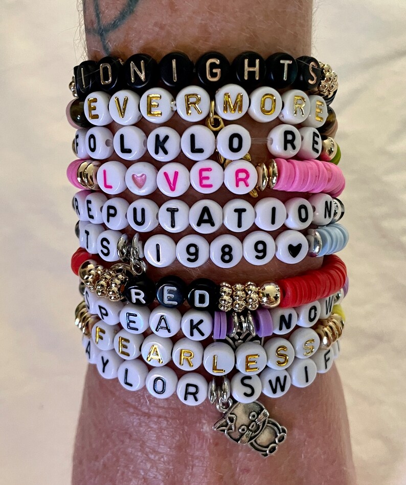Taylor Swift Inspired Eras Tour Friendship Bracelets Reputation ...