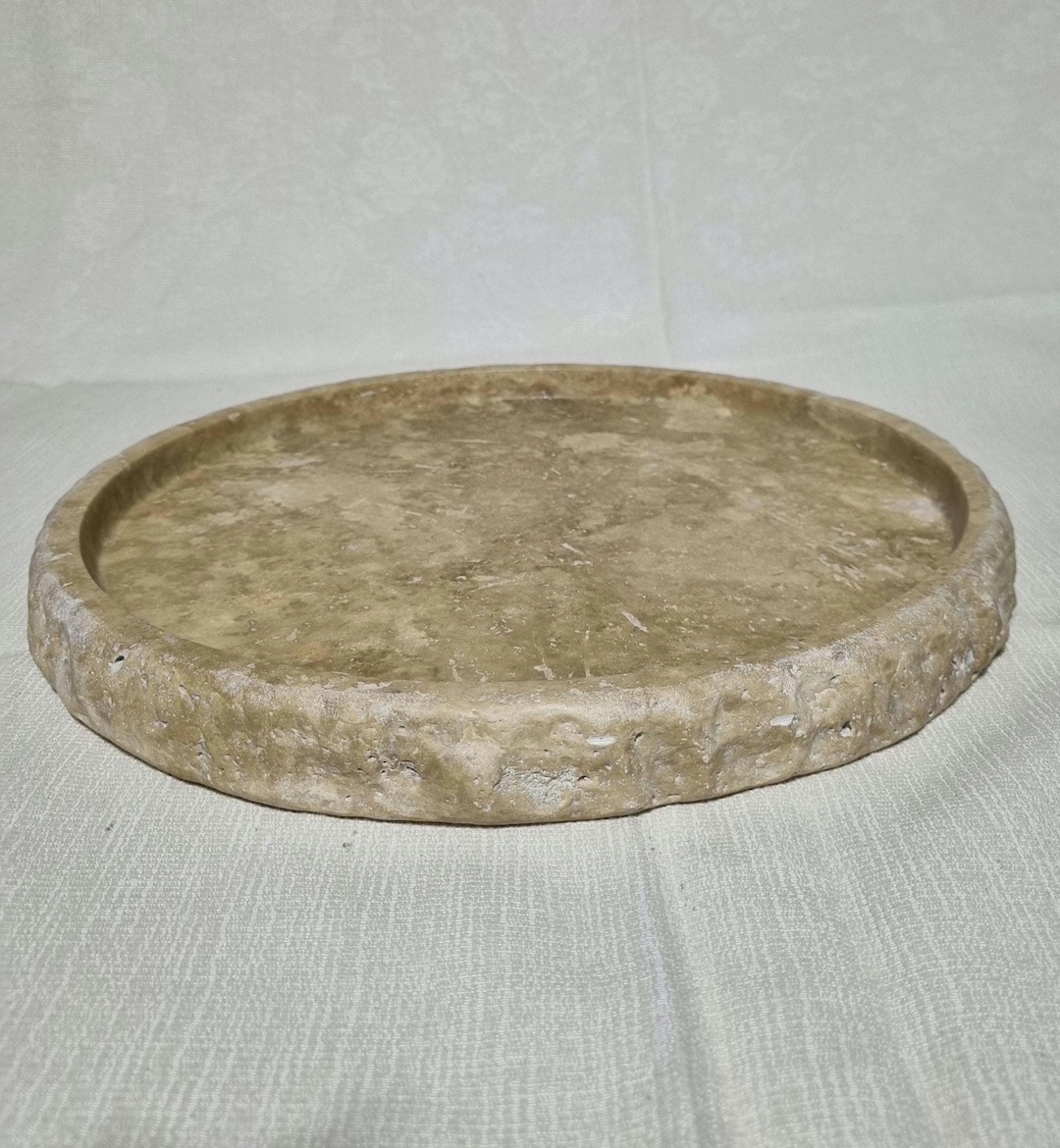 12 Travertine Tray Travertine Plate Devotarive Tray Catcher Hand Made ...