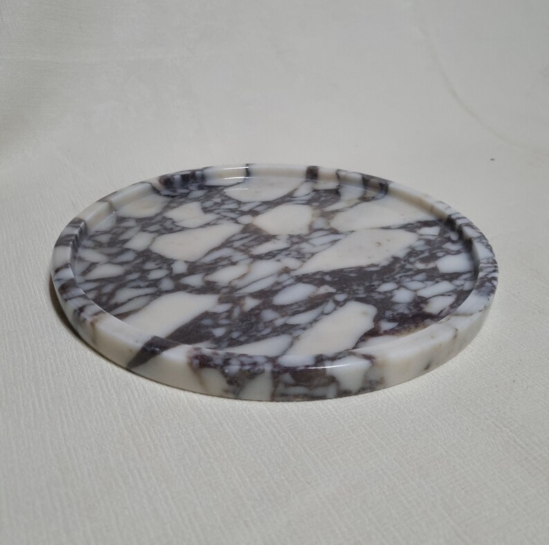 10 Calacatta Viola Marble Tray-marble Plate-catcher-hand Made-natural ...
