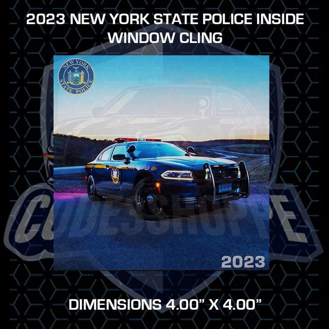 2023 New York State Police NYSP Patrol Car Inside Window Decal - Etsy