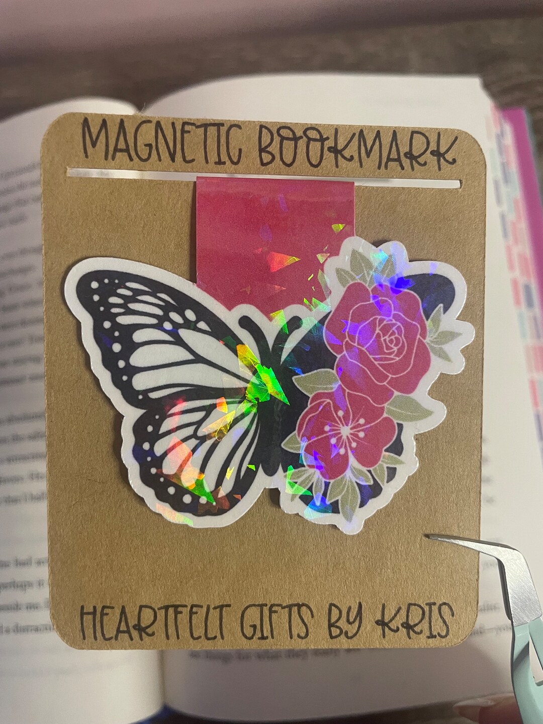 Magnetic Flower Butterfly Bookmark | 12 COLORS | Gifts for Women Girls ...