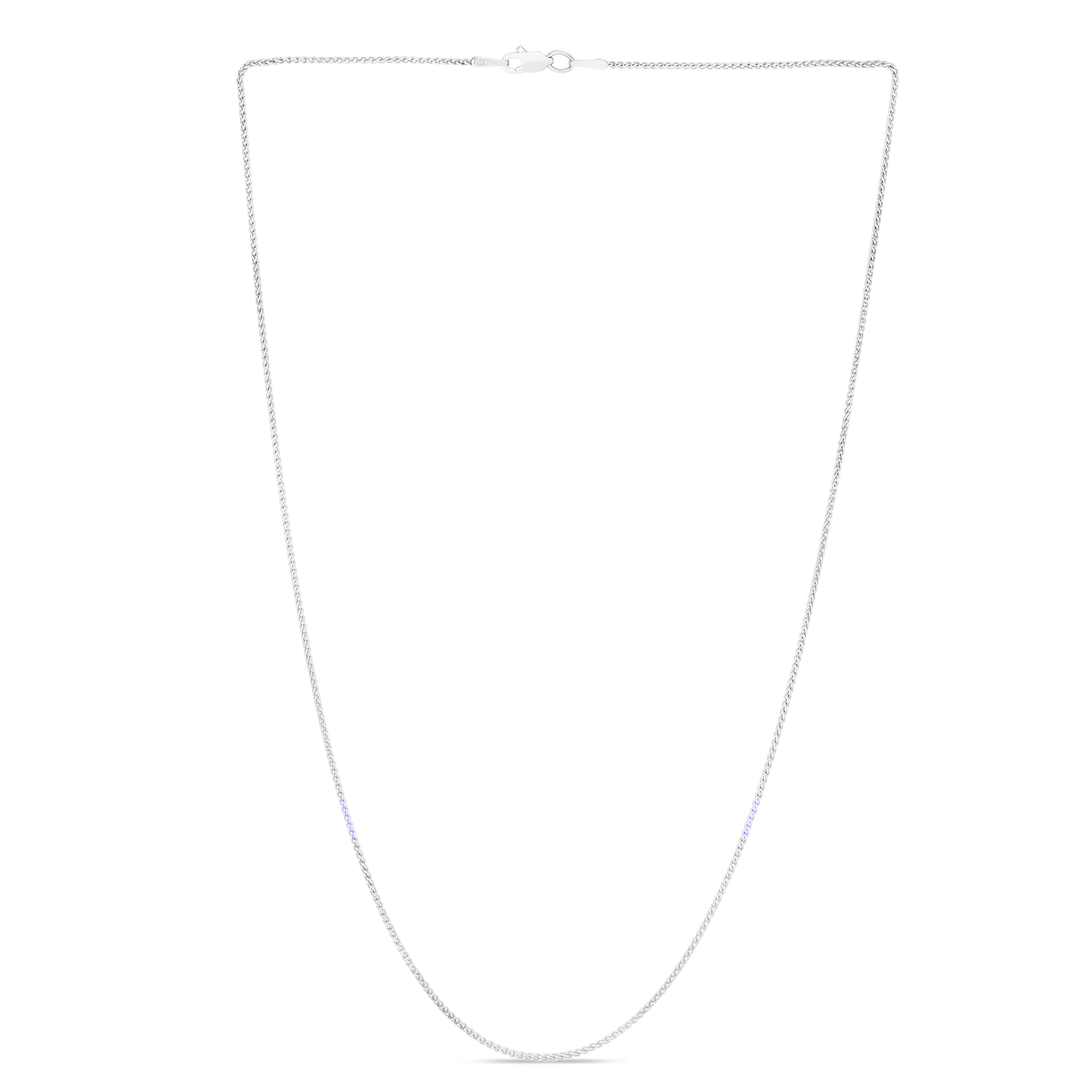 14K SOLID White Gold Wheat Chain, Gold Wheat Rope Chain, Solid Round ...