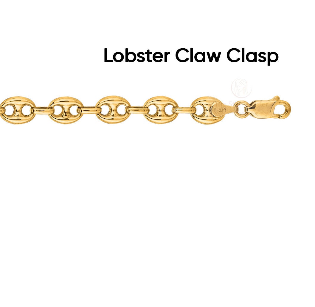 14K Gold Mariner Chain, Marina Puff Chain, Pure Gold Mariner Thick ...