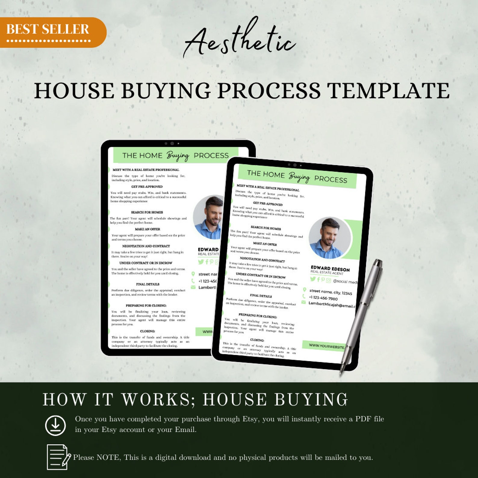 Printable House Buying Planner, Home Purchase Checklist, Real Estate ...