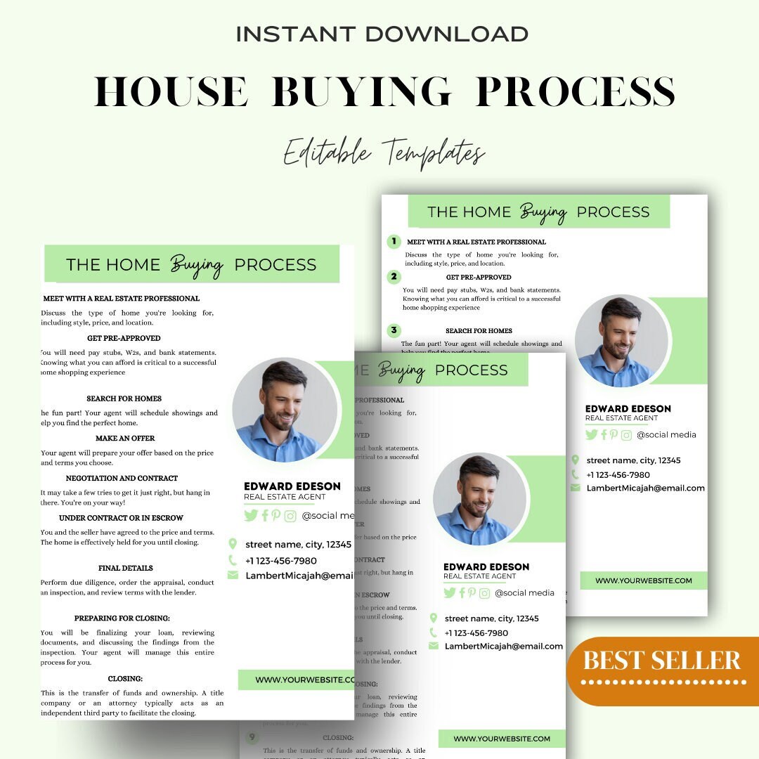 Printable House Buying Planner, Home Purchase Checklist, Real Estate ...