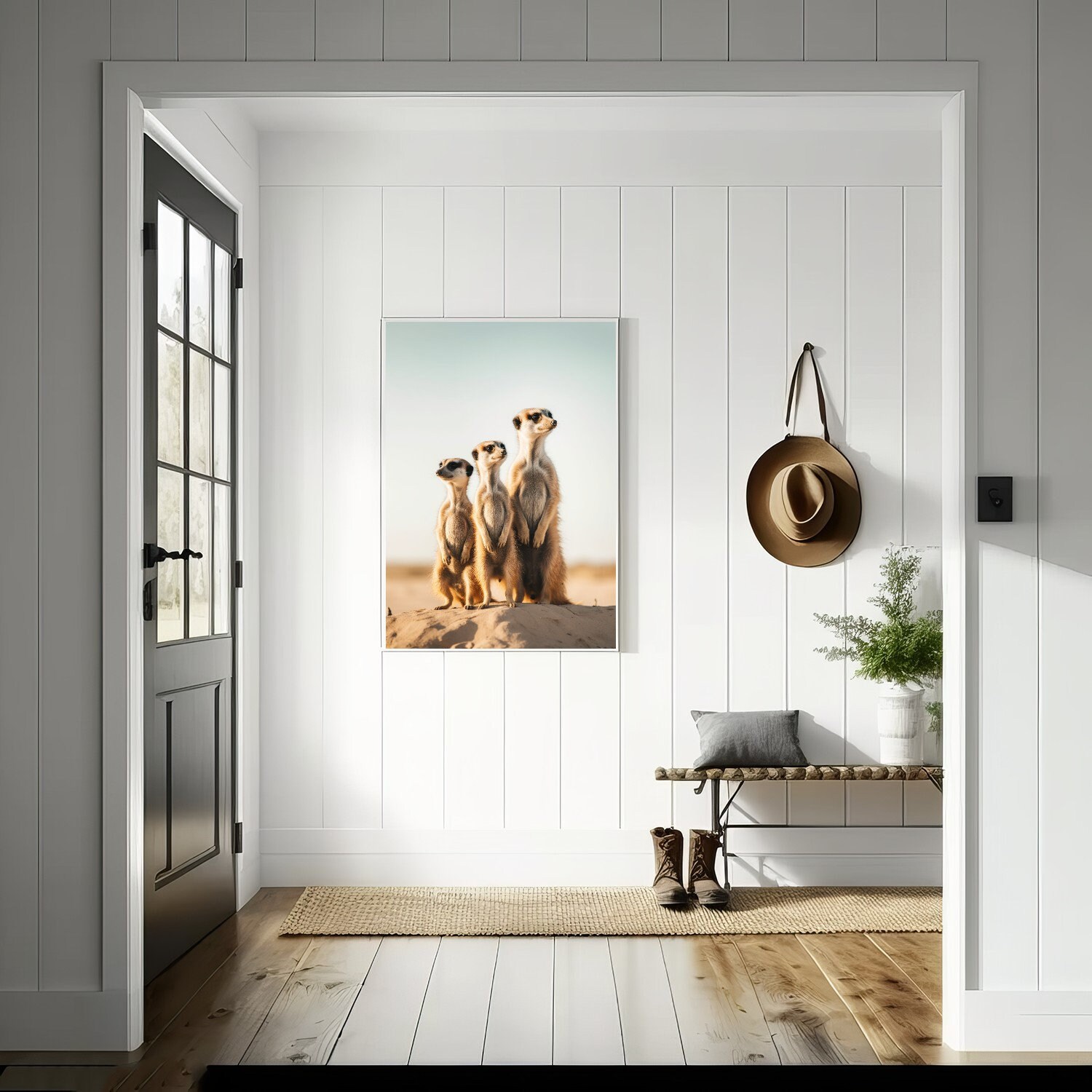 Meerkat Family Wall Art Kalahari Desert Print Curious - Etsy