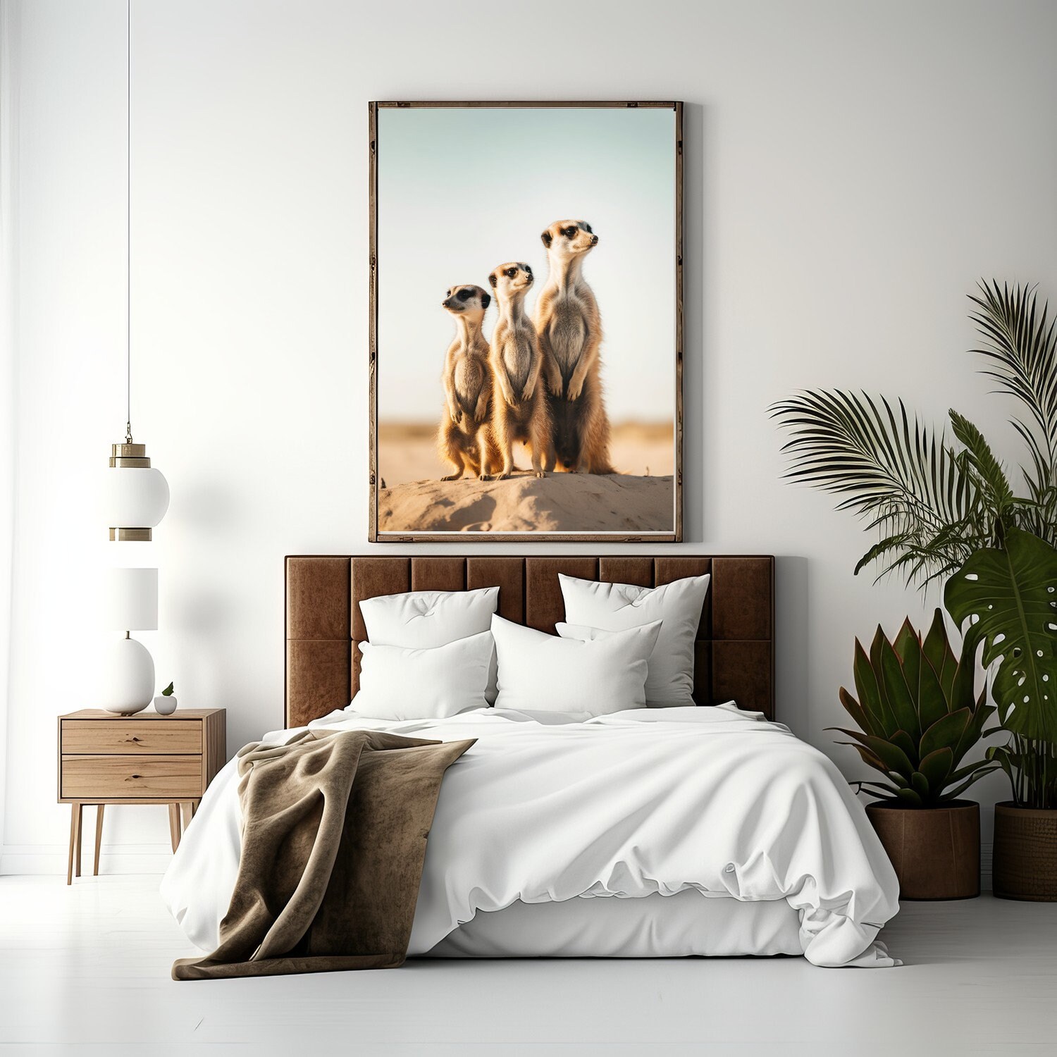 Meerkat Family Wall Art Kalahari Desert Print Curious - Etsy