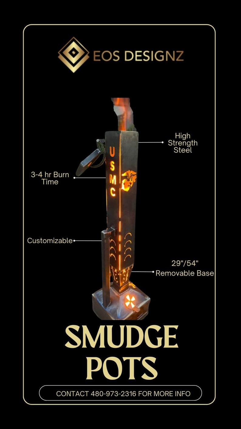 Custom 54 Inch Smudge Pot - Etsy