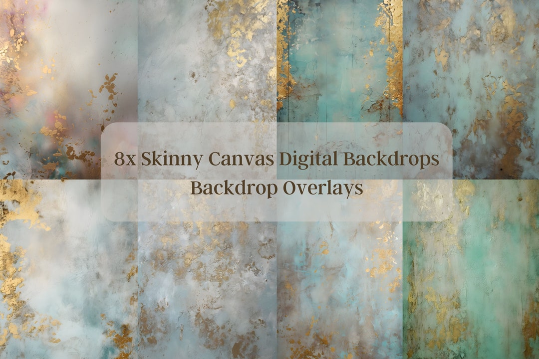 8 X Skinny Canvas Digital Backdrops, , Studio Backdrop, Photoshop ...
