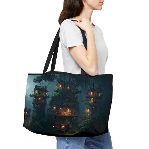 Enchanted Forest Magical Jungle Treetop Village 2 Poster - Etsy