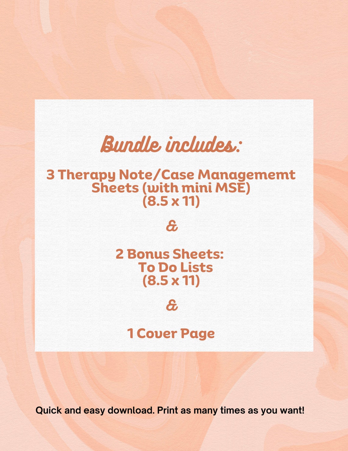 Mental Health Session Note Template - Etsy