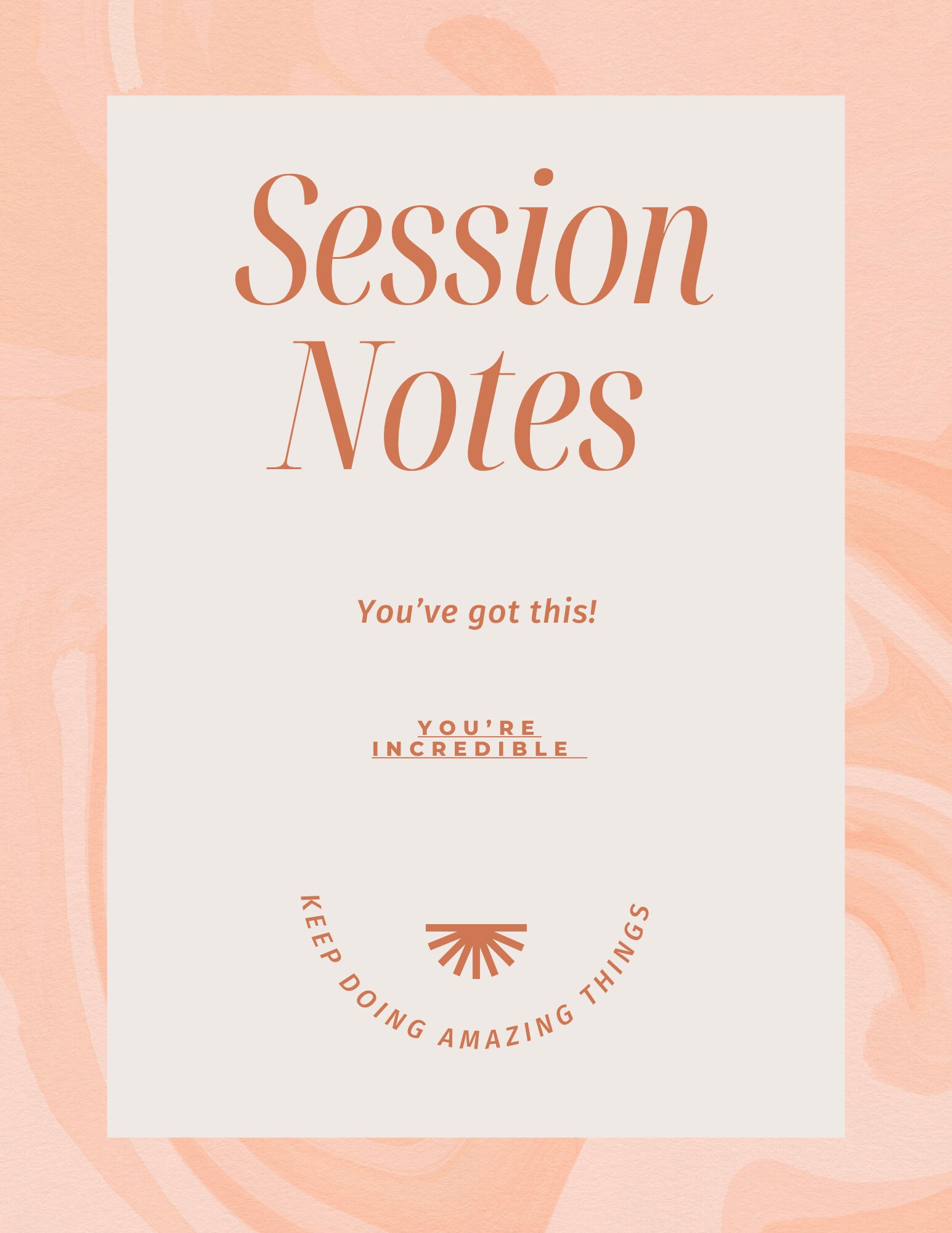 Mental Health Session Note Template - Etsy