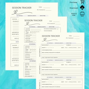 Mental Health Session Tracker - Etsy