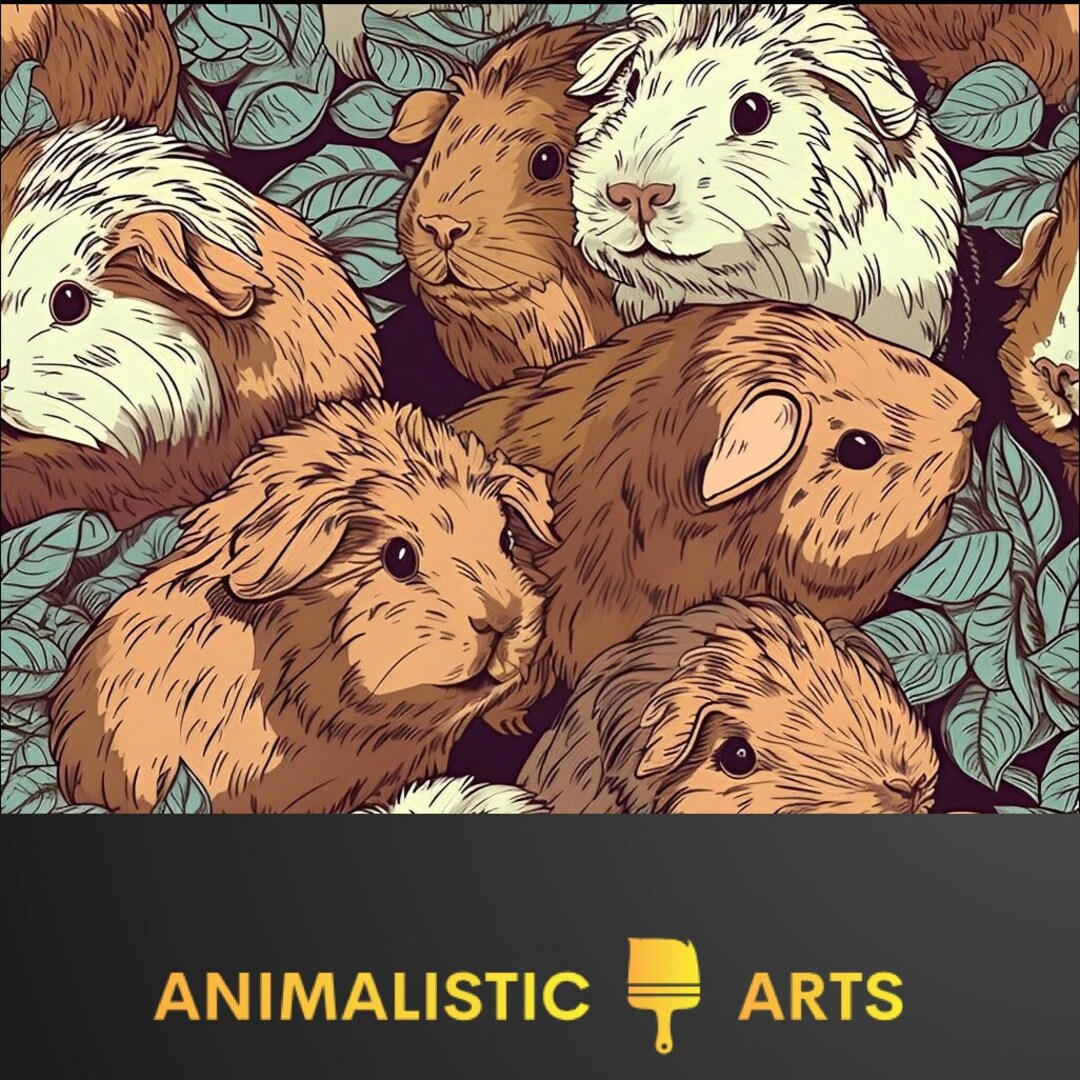 Guinea Pig Pattern Digital Pattern Seamless Pattern - Etsy