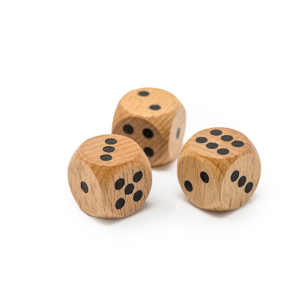 Wooden Dice - Etsy