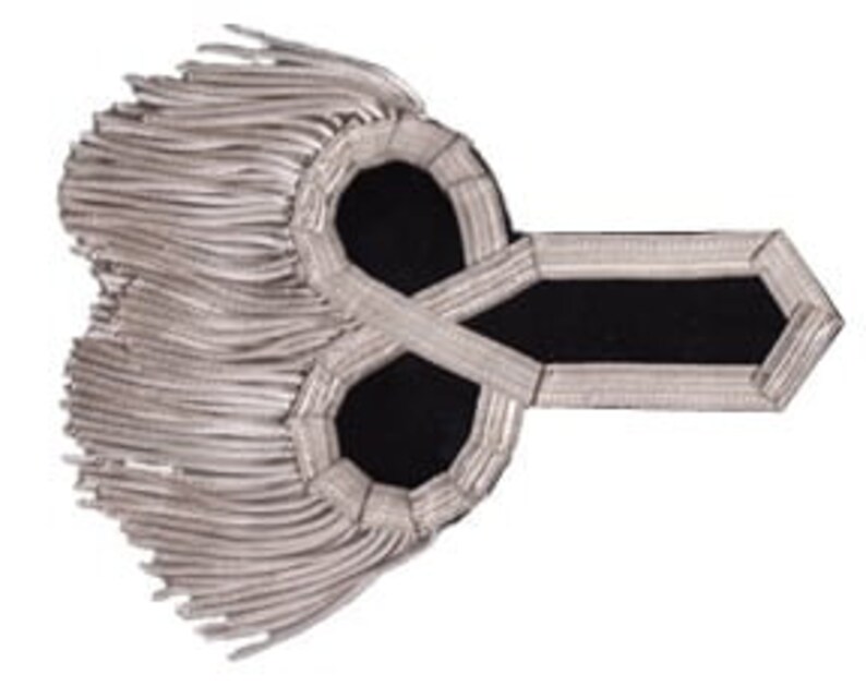 Blue / Silver Officers Epaulet - Etsy