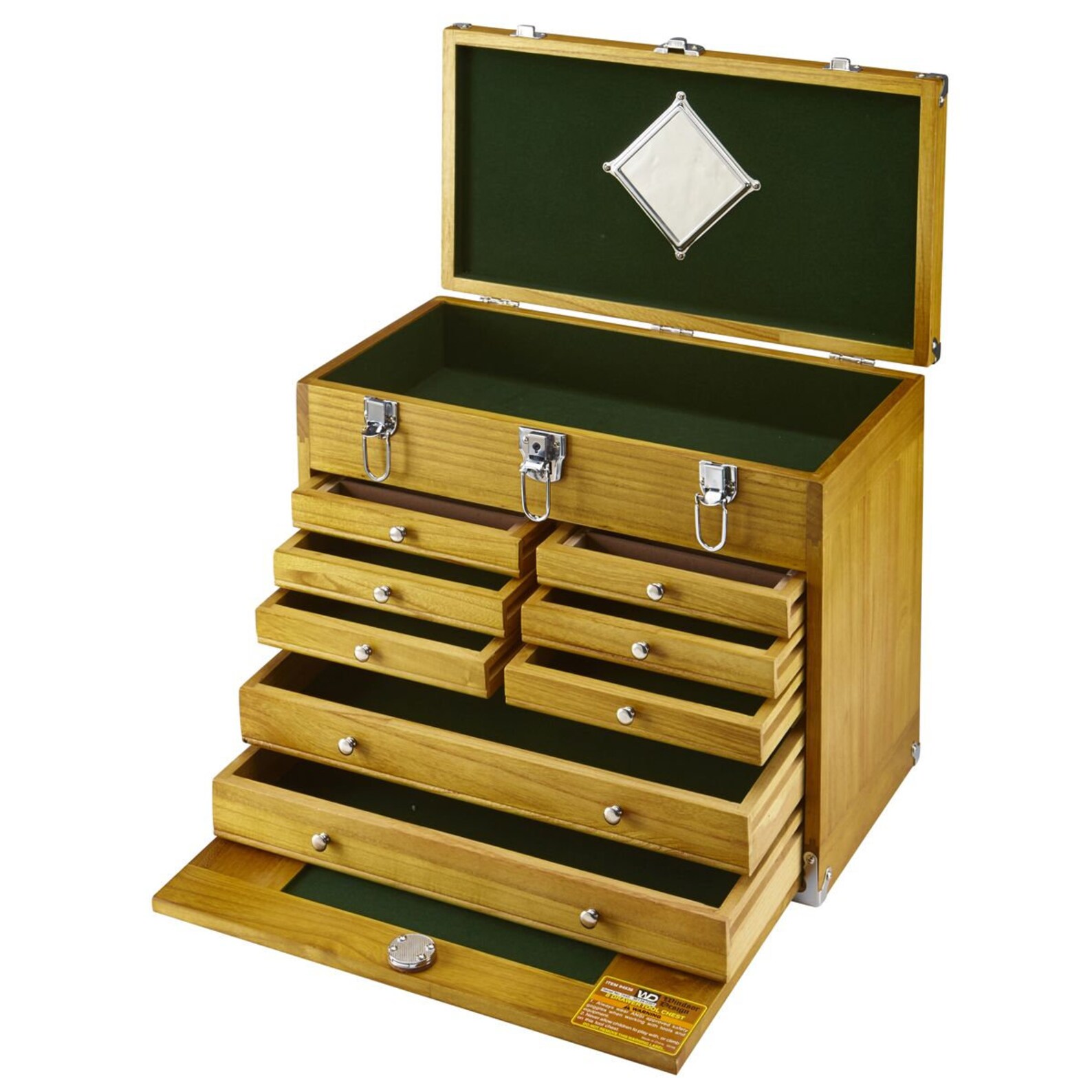 Vintage 8 Drawer Wood Tool Chest - Etsy