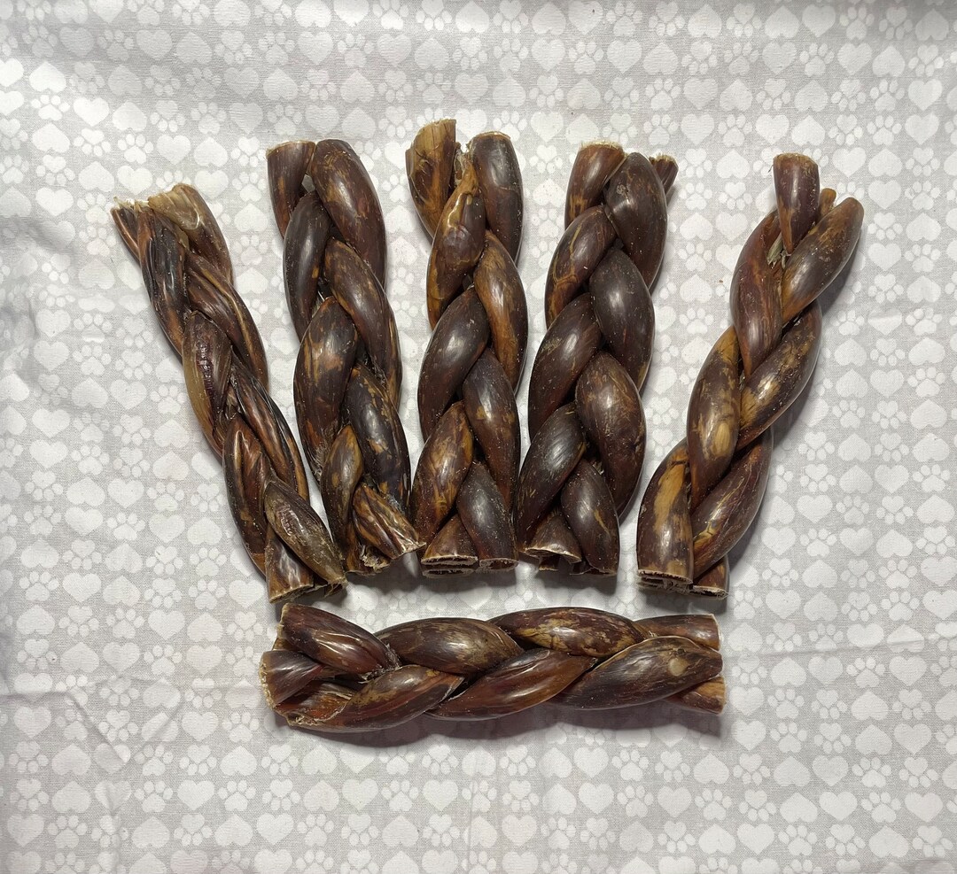 Huge 6 Braided Beef Gullet Stick Beef Jerky for Dogs - Etsy