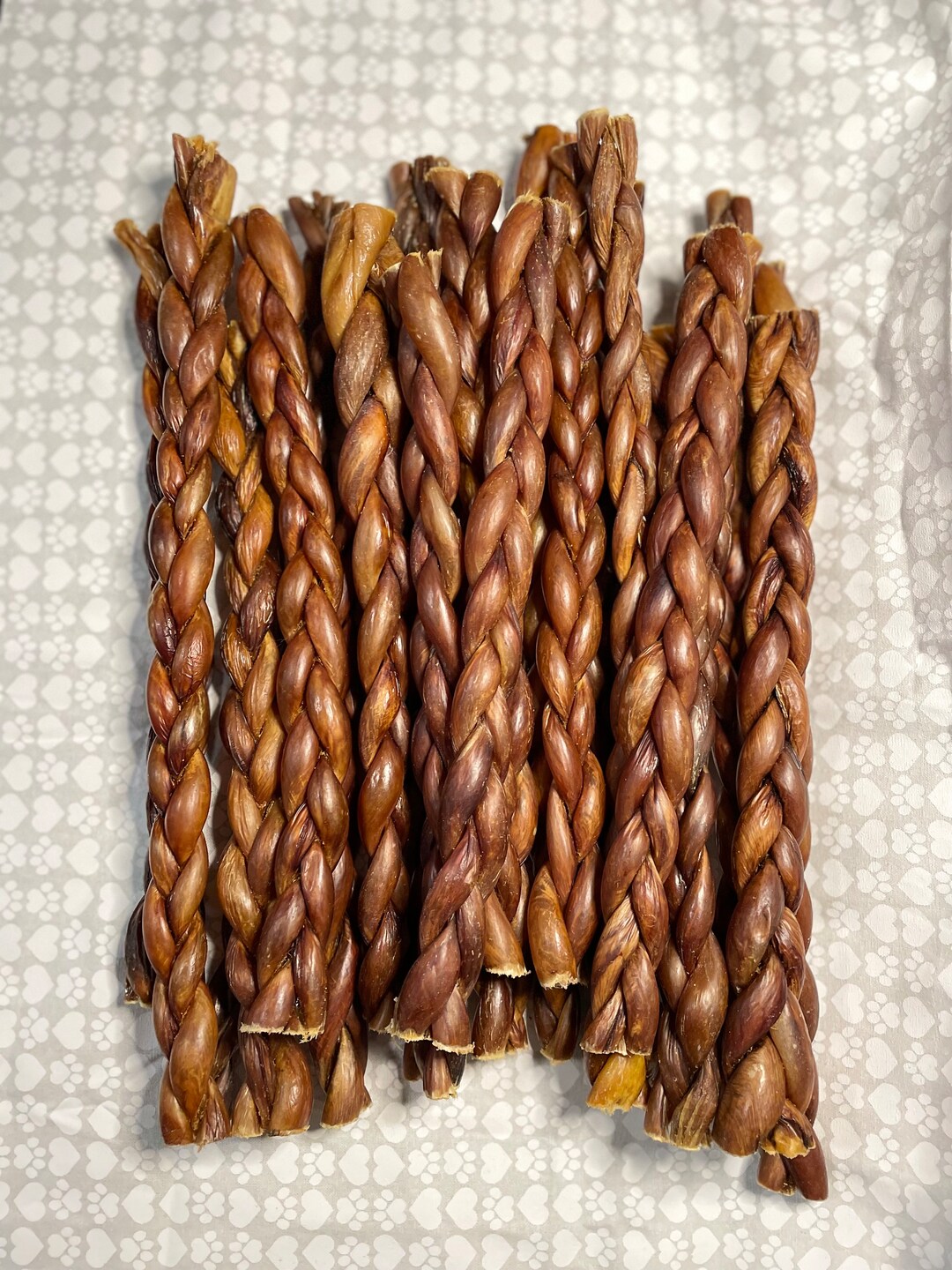 Delicious 6 Pork Gullet Braided Pet Treats Pork Jerky 5pk - Etsy