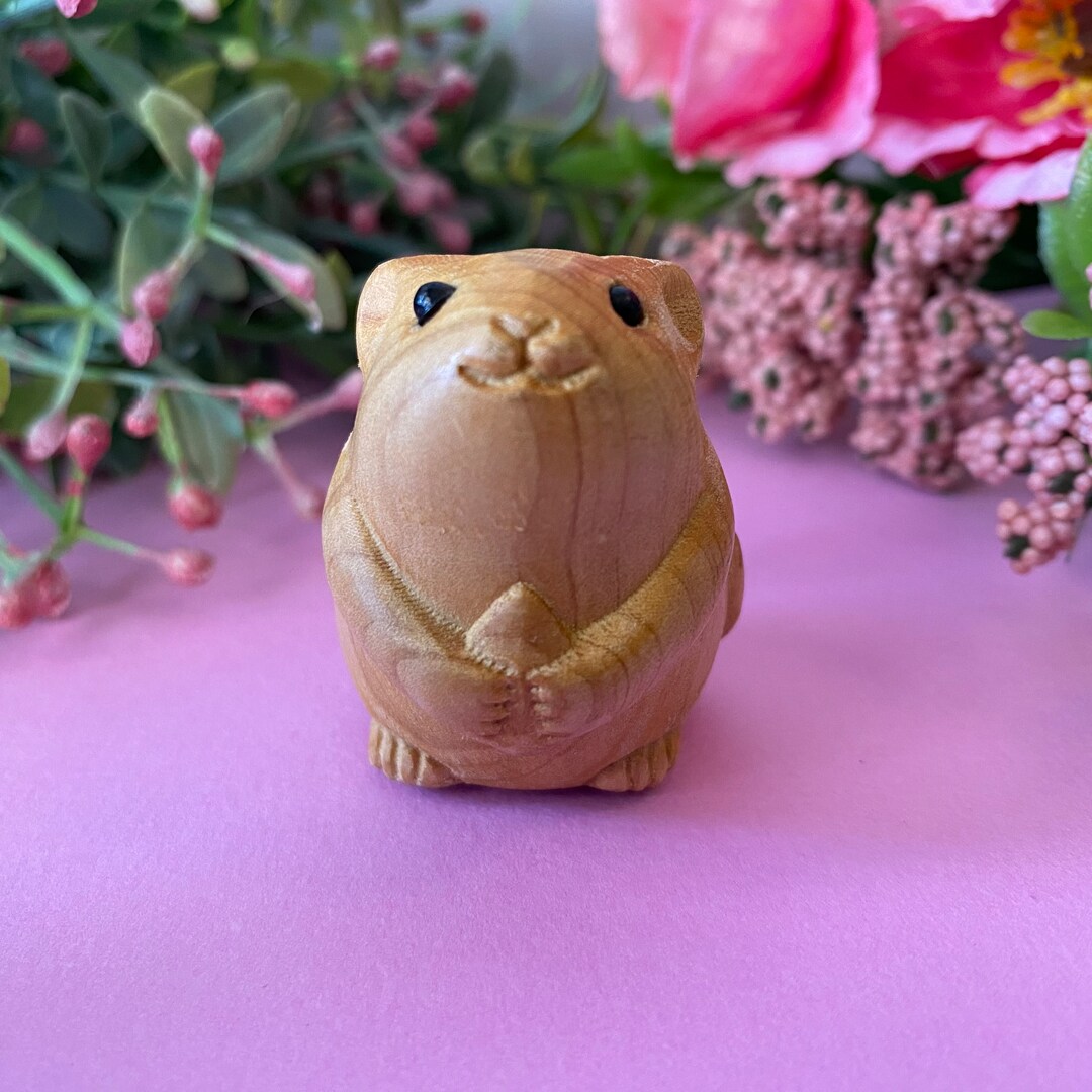 Wooden Mouse Figurine Miniature Collectible a Mouse is the - Etsy