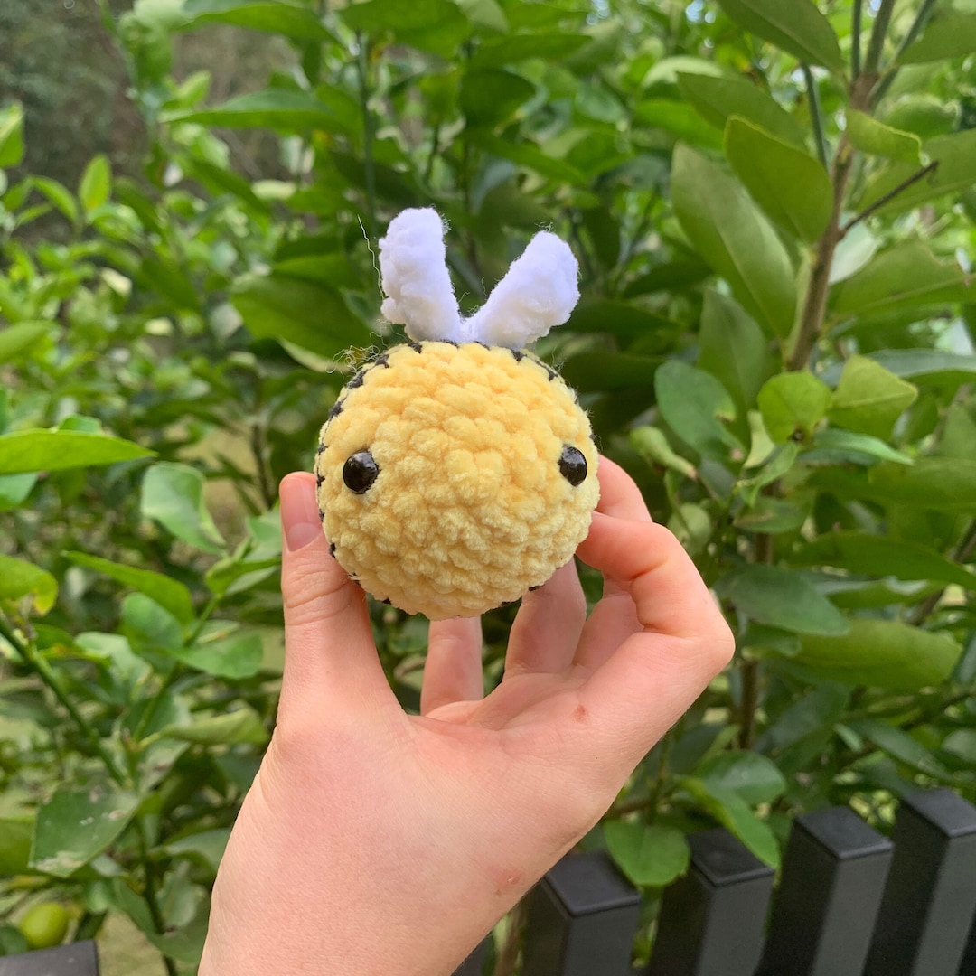 Cute Bee Handmade Custom Plushie Crocheted Bee Plushie With Custom ...