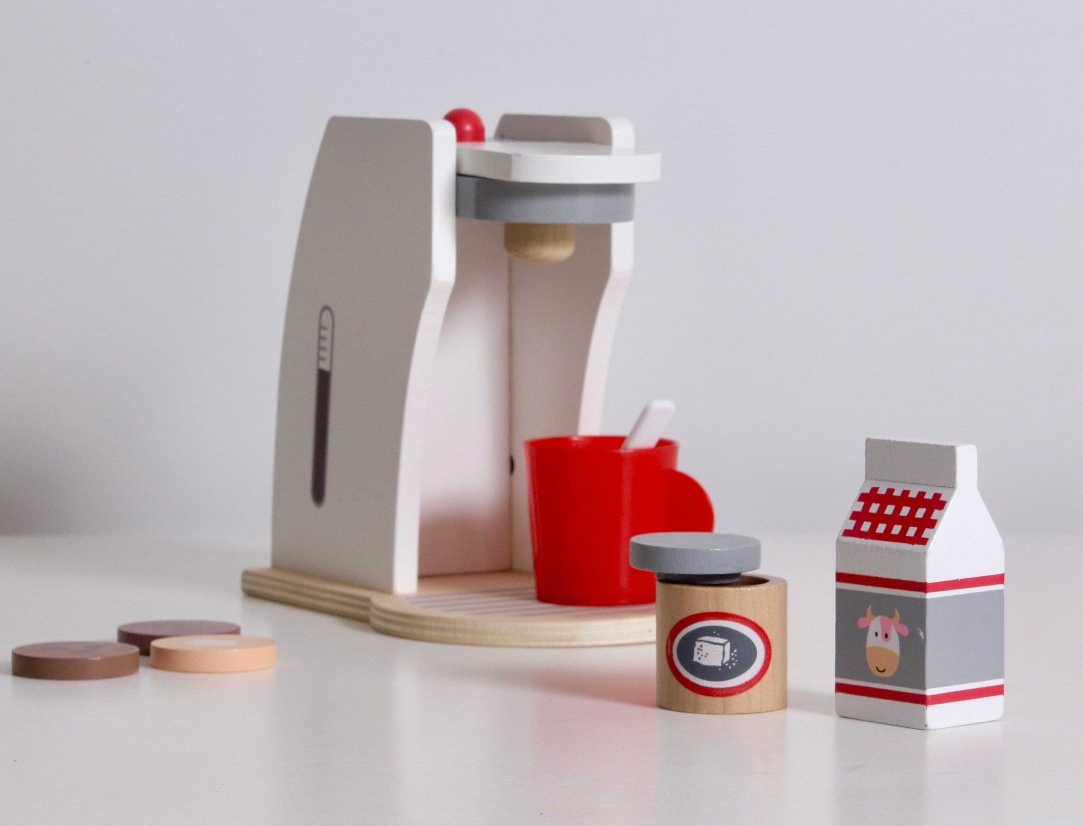 Coffee Machine Toy Set With Accessories Pretend Play Toy Montessori ...