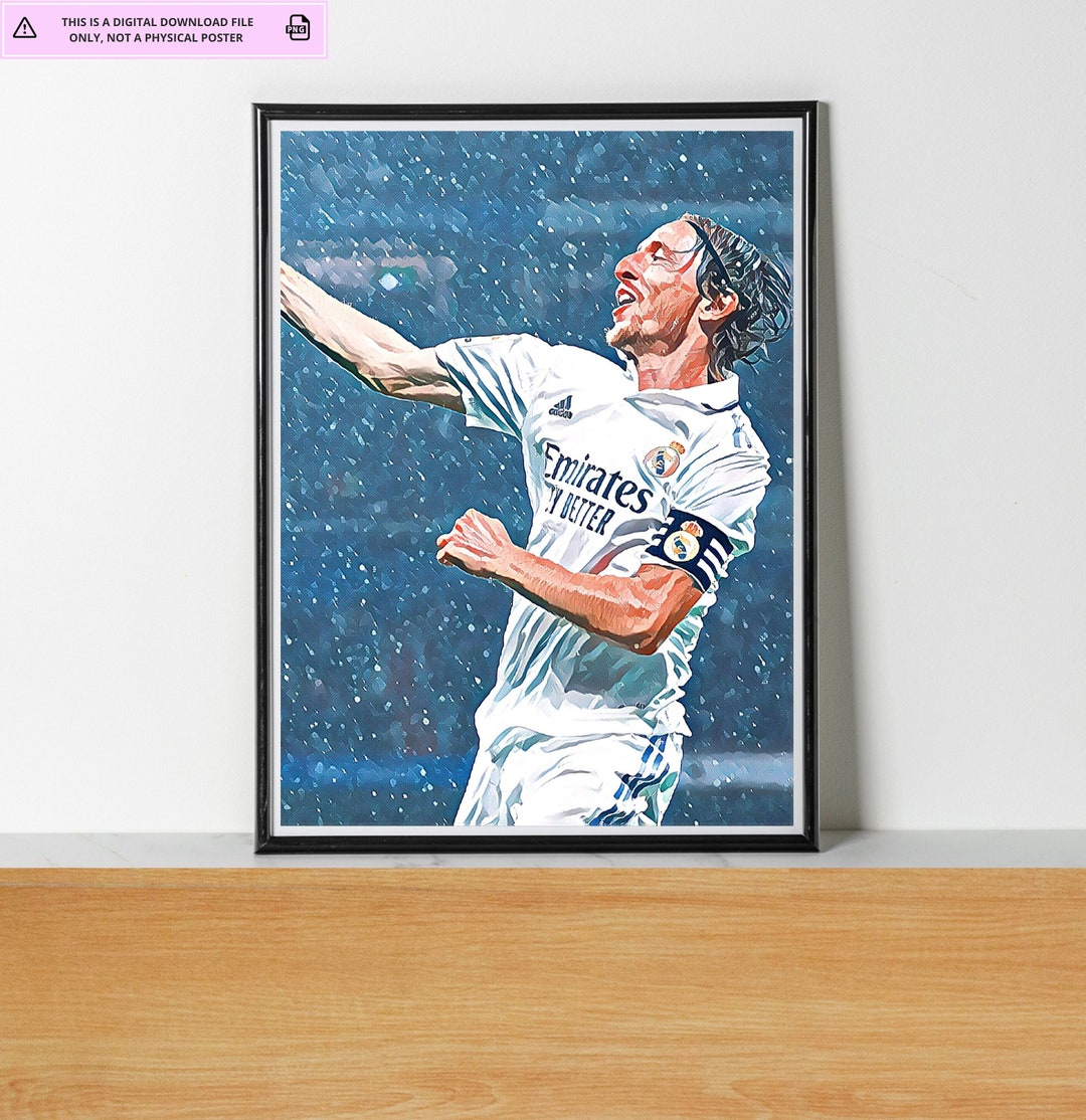 LUKA MODRIC Printable Poster real Madridreal Madrid Poster - Etsy