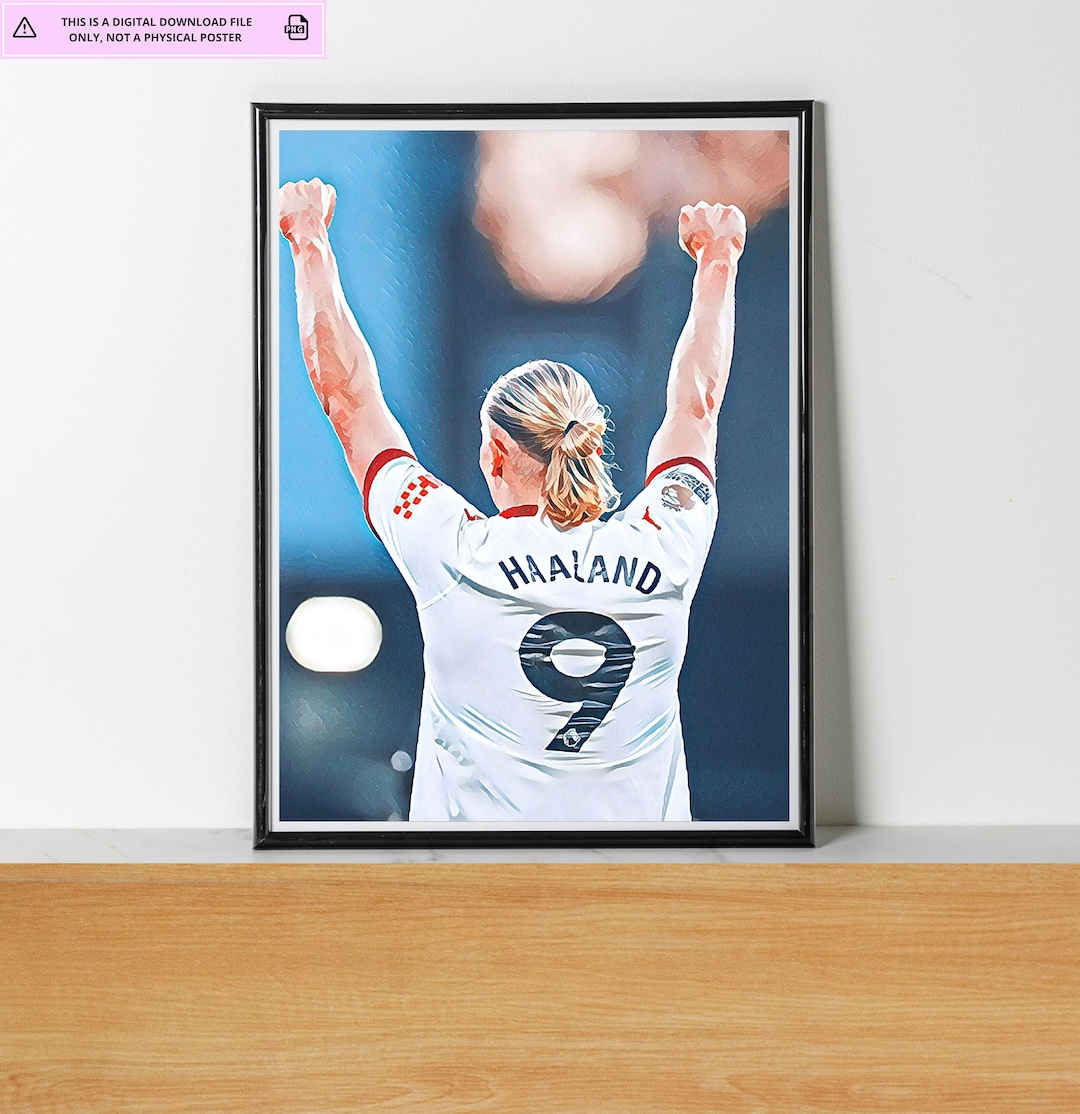 ERLING HAALAND Printable Printable Poster manchester - Etsy