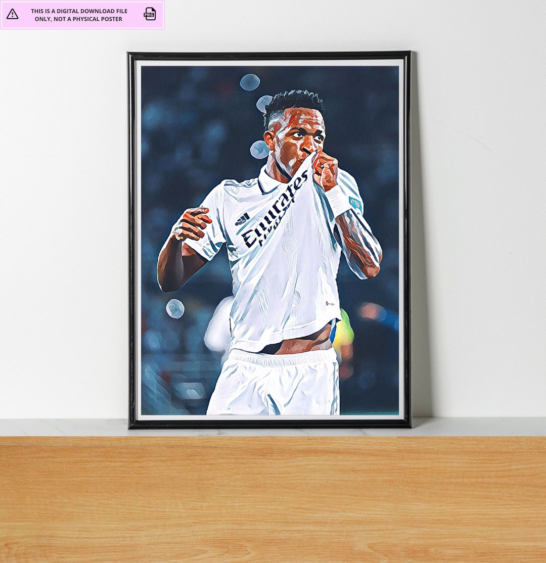 VINICIUS JUNIOR Printable Poster Real Madrid Vinicius Junior Digital ...