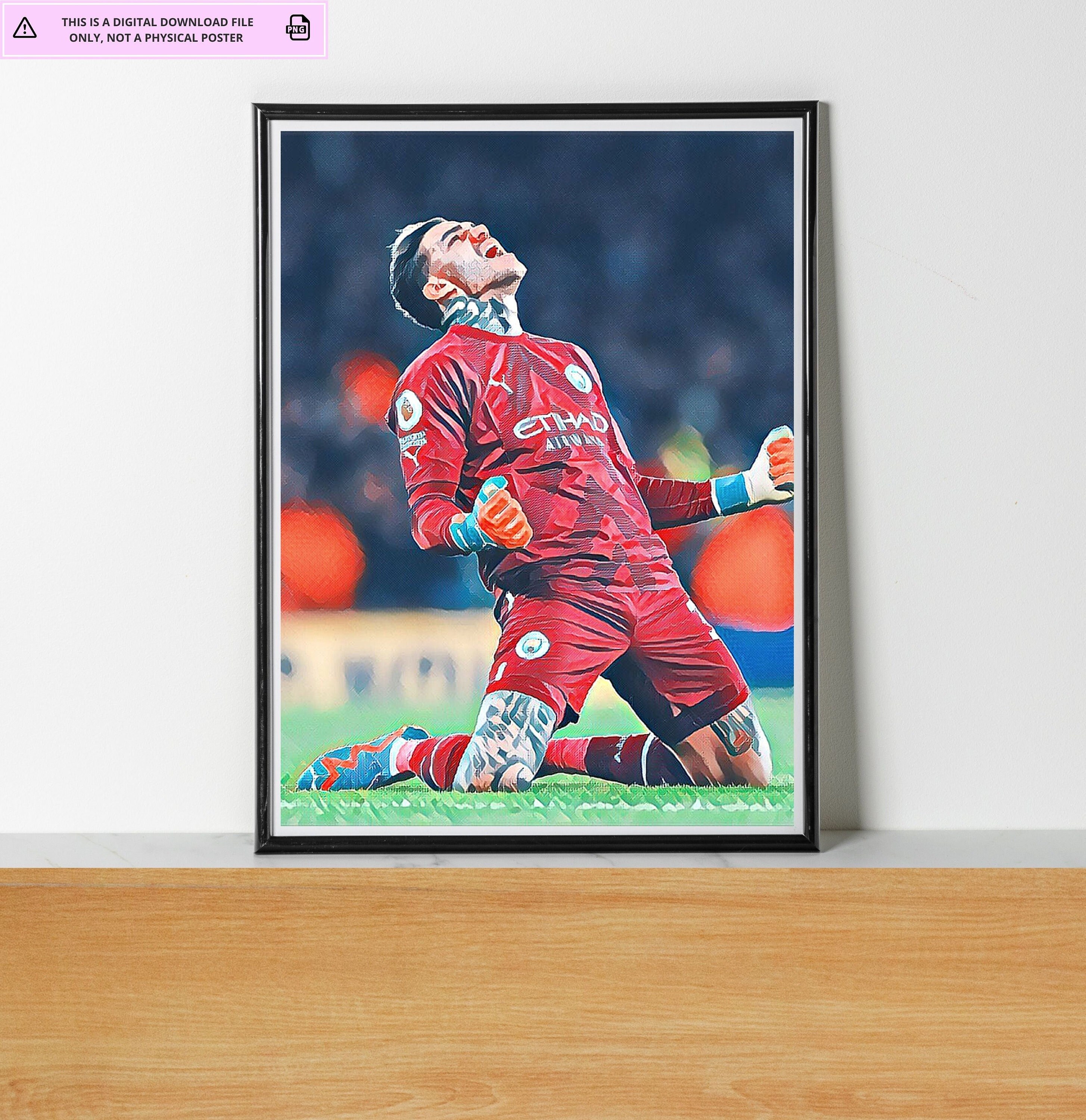 EDERSON Printable Poster Manchester City Poster Digital Print Ederson ...
