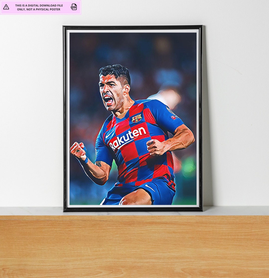 LUIS SUÁREZ Printable Poster barcelonaluis Suarez Digital Print, Luis ...