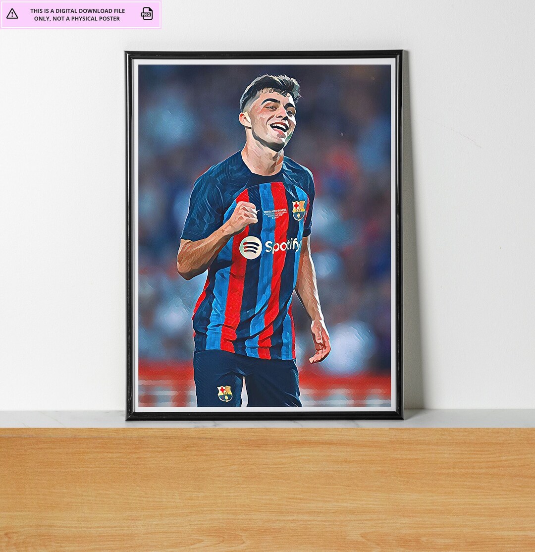 PEDRI Printable Poster FC Barcelona Pedri Poster Digital Print Pedri ...