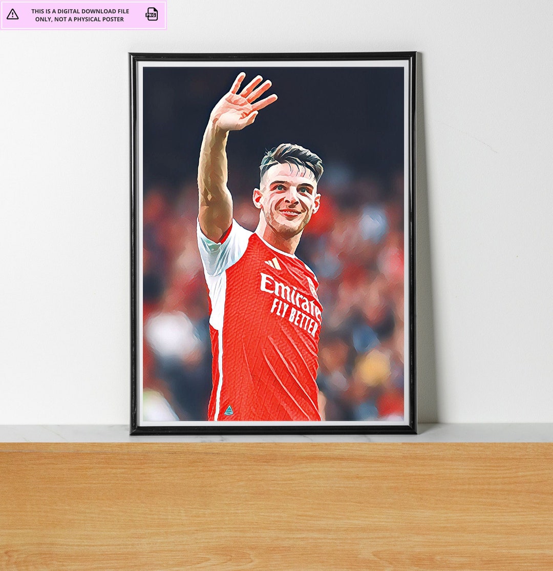 DECLAN RICE Printable Poster arsenal Fcdigital Print - Etsy