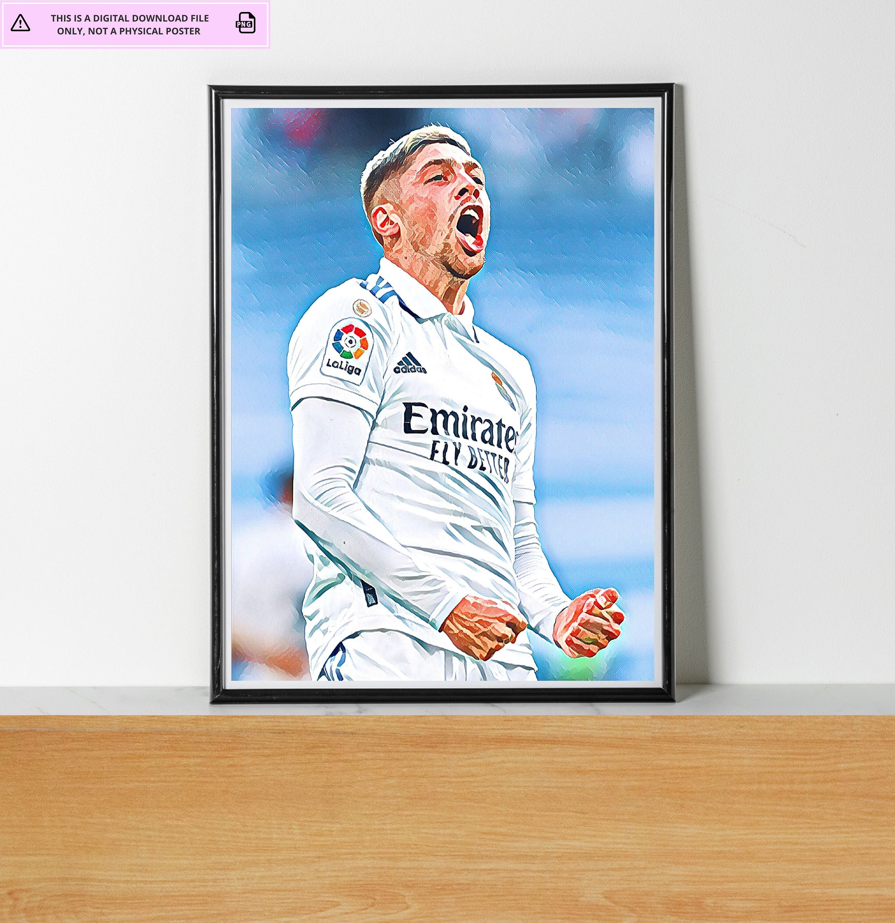 FEDE VALVERDE Printable Poster Real Madrid Fede Valverde Digital Print ...