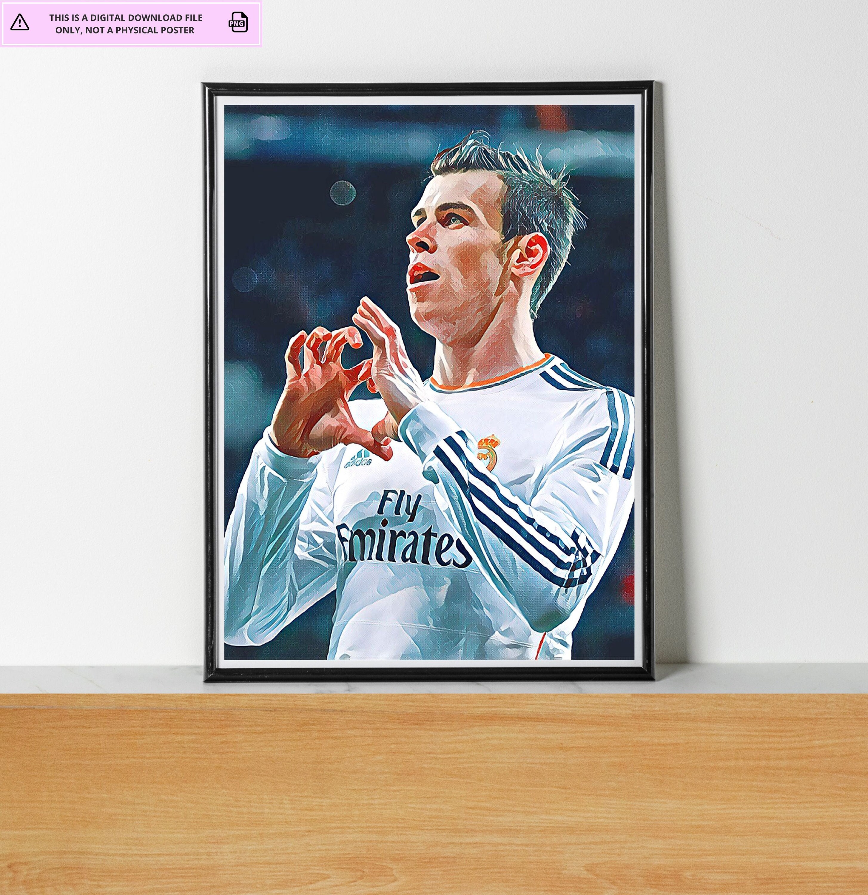 GARETH BALE Printable Poster real Madriddigital Print - Etsy