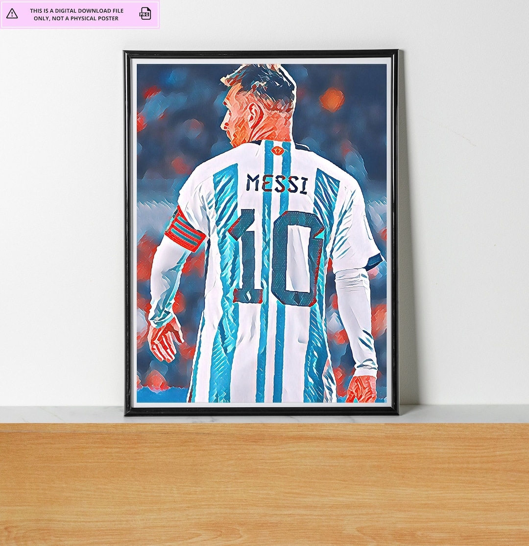 LIONEL MESSI Printable Poster Argentina Messi Poster Art Decor Messi ...
