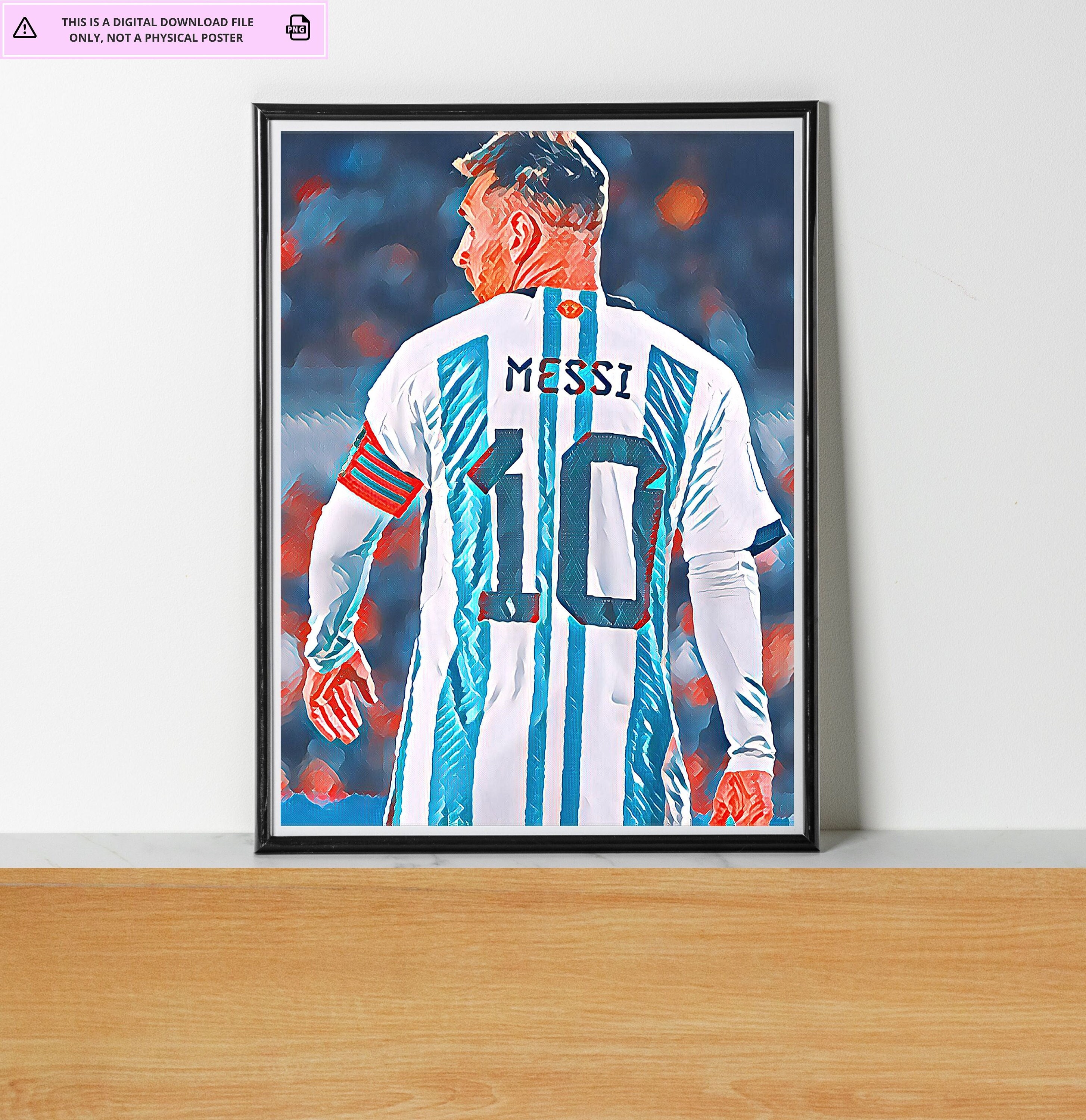 LIONEL MESSI Printable Poster Argentina Messi Poster Art Decor Messi ...