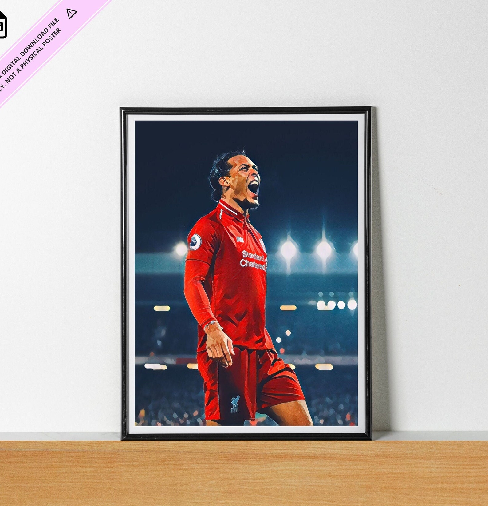 VIRGIL VAN DIJK Printable Poster Liverpool Fc Digital Print, Digital ...