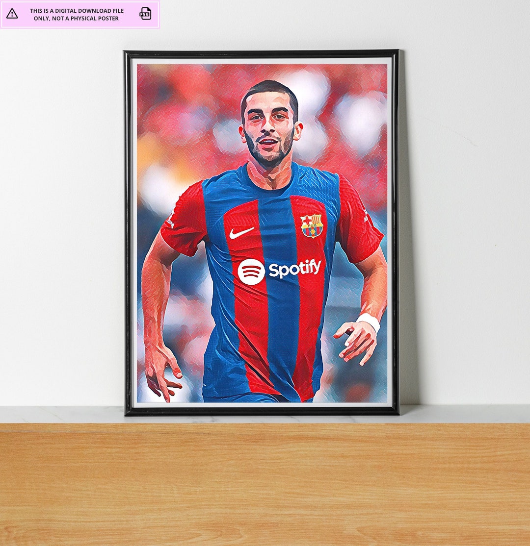 FERRAN TORRES Printable Poster FC Barcelona Ferran Digital Print Ferran ...