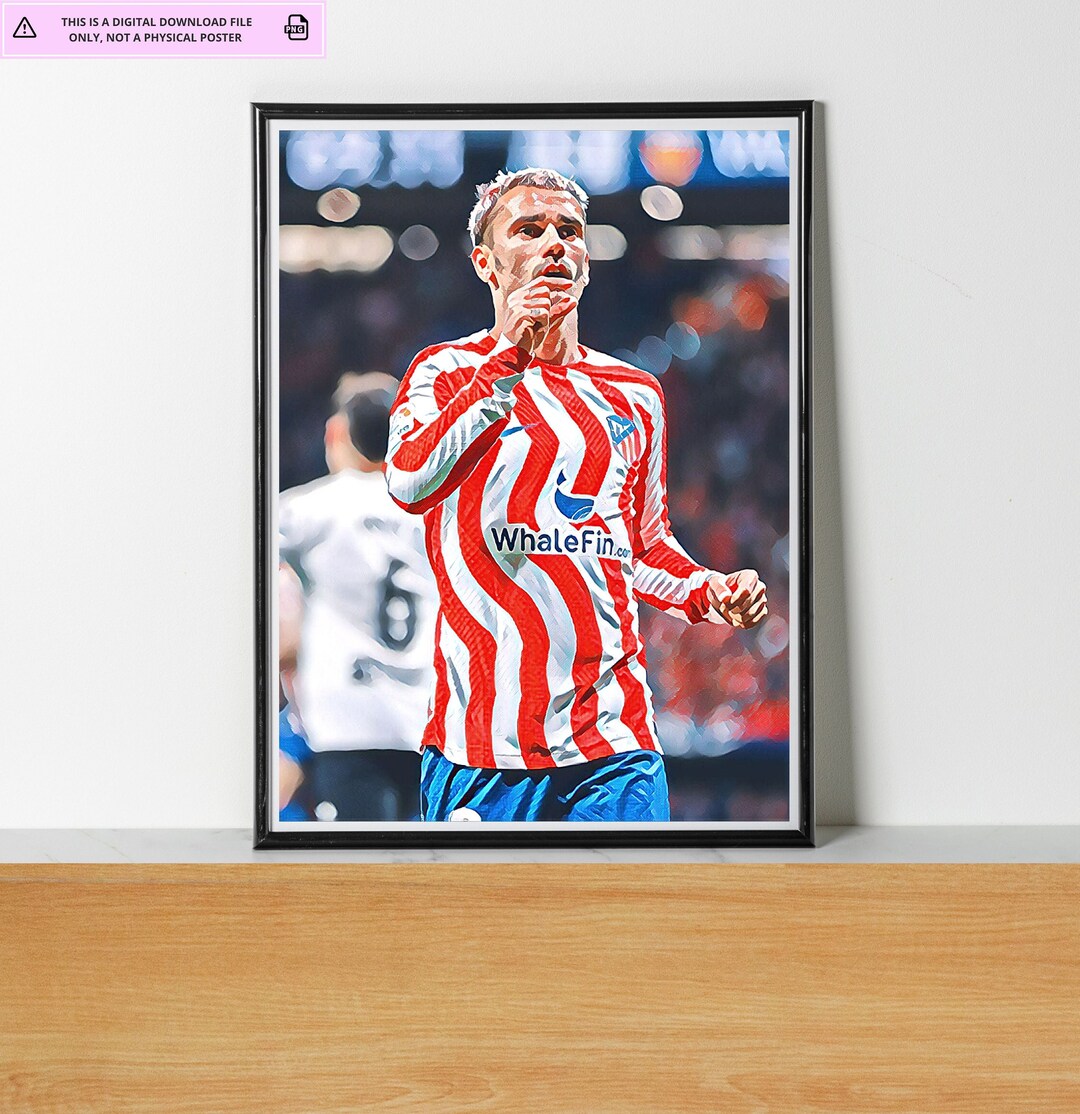ANTOINE GRIEZMANN Printable Poster atletico De - Etsy