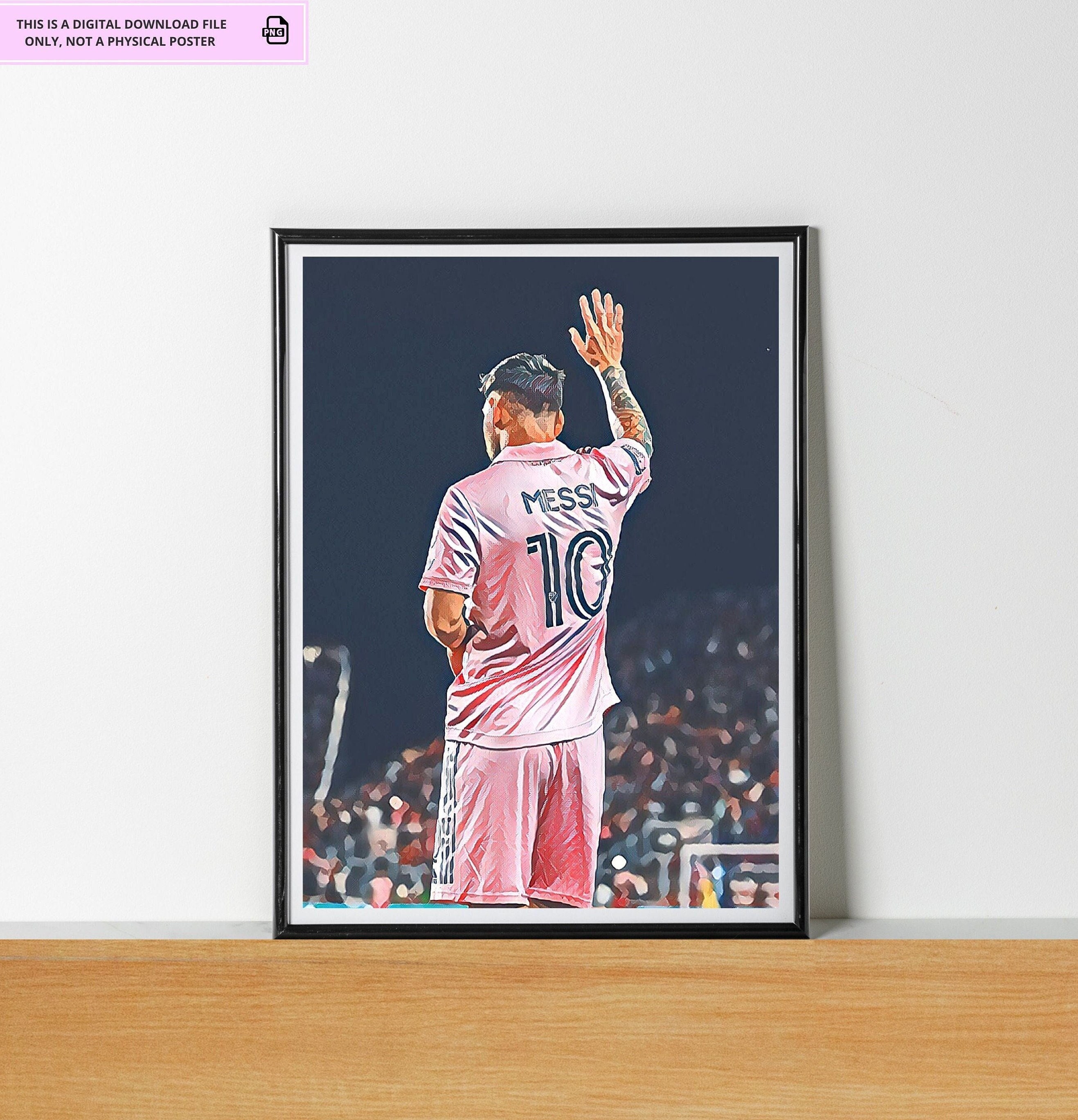 LIONEL MESSI Printable Poster Inter Miami Lionel Messi Digital Print ...