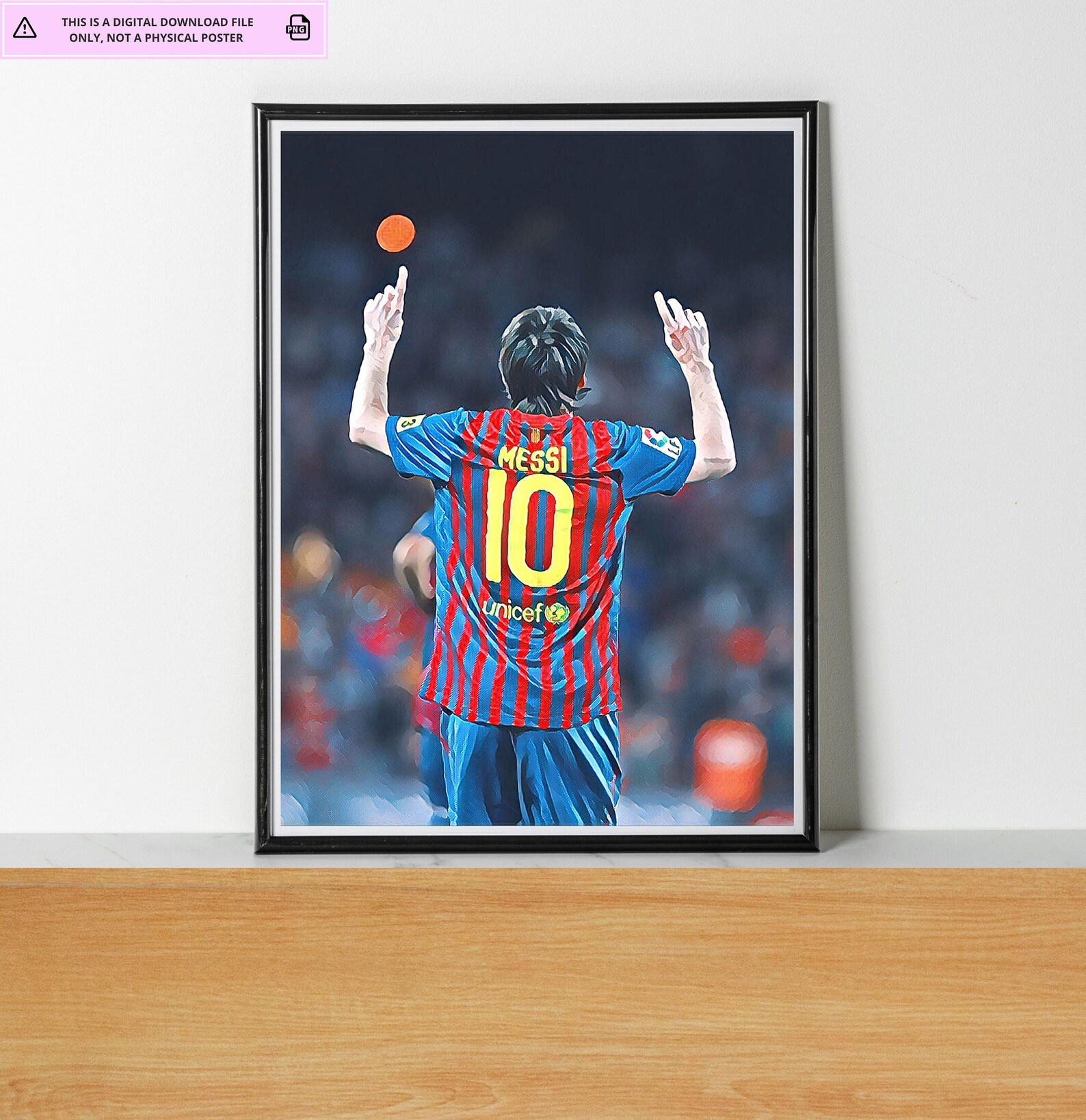 LIONEL MESSI Printable Poster Barcelona Leo Messi Digital Print Messi ...