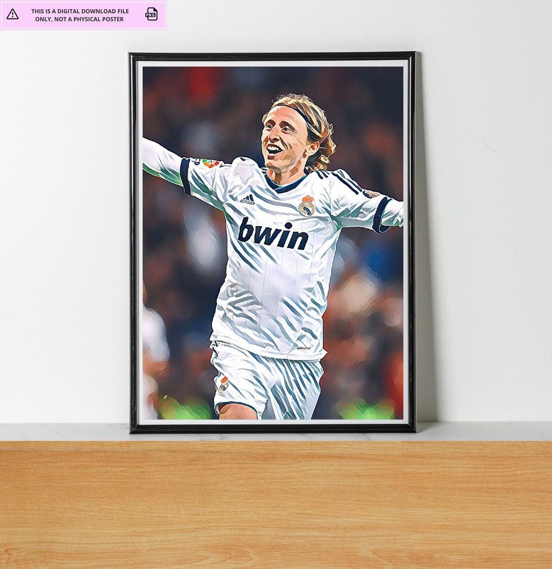 LUKA MODRIC Printable Poster Real Madrid CF Real Madrid Poster Digital ...
