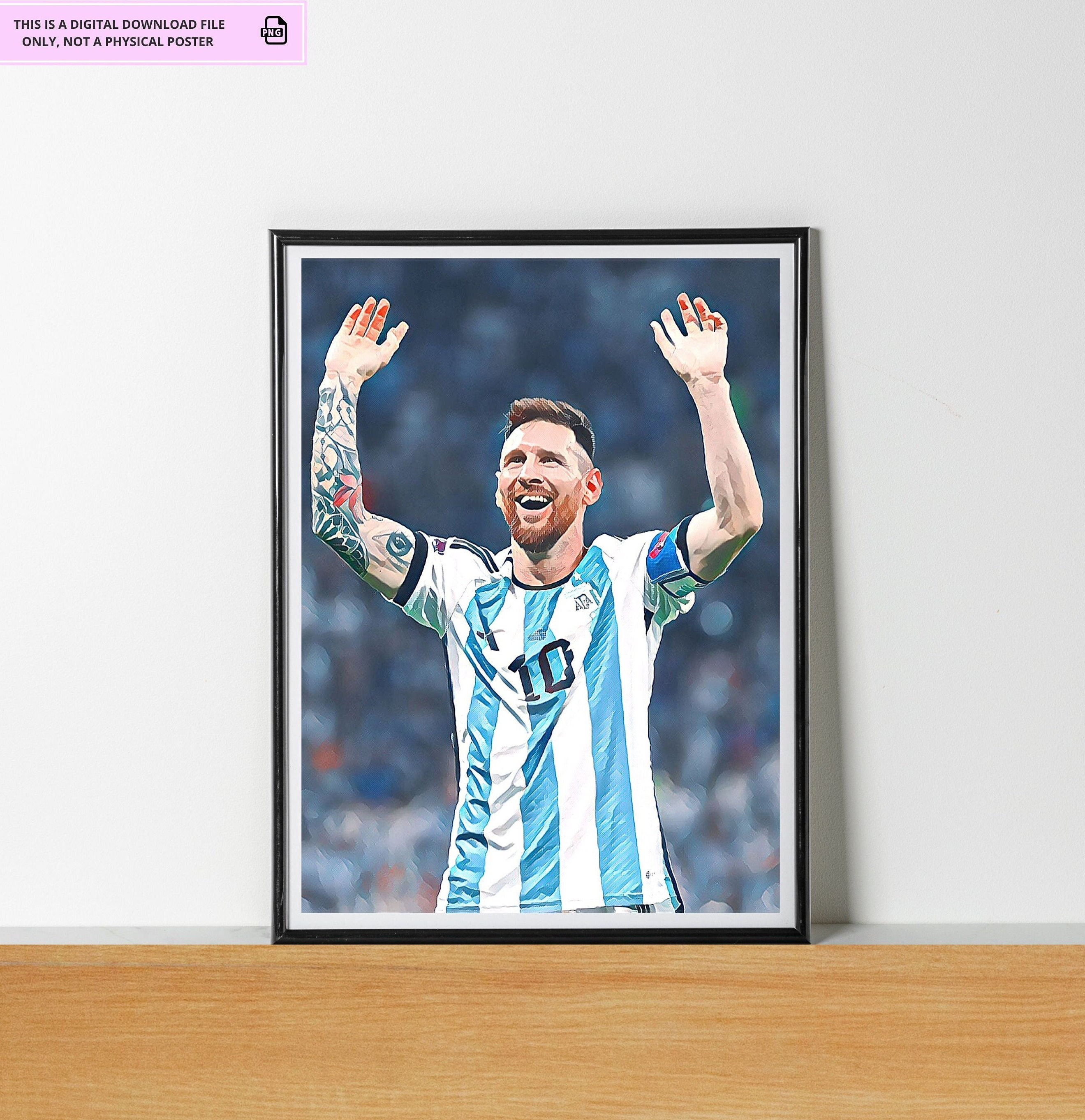 LIONEL MESSI Printable Poster Argentina Messi Poster Digital Print of ...