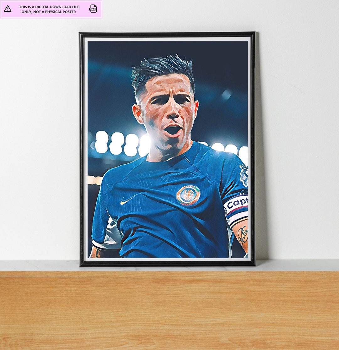 ENZO FERNANDEZ Printable Poster Chelsea FC Digital Print Digital Print ...