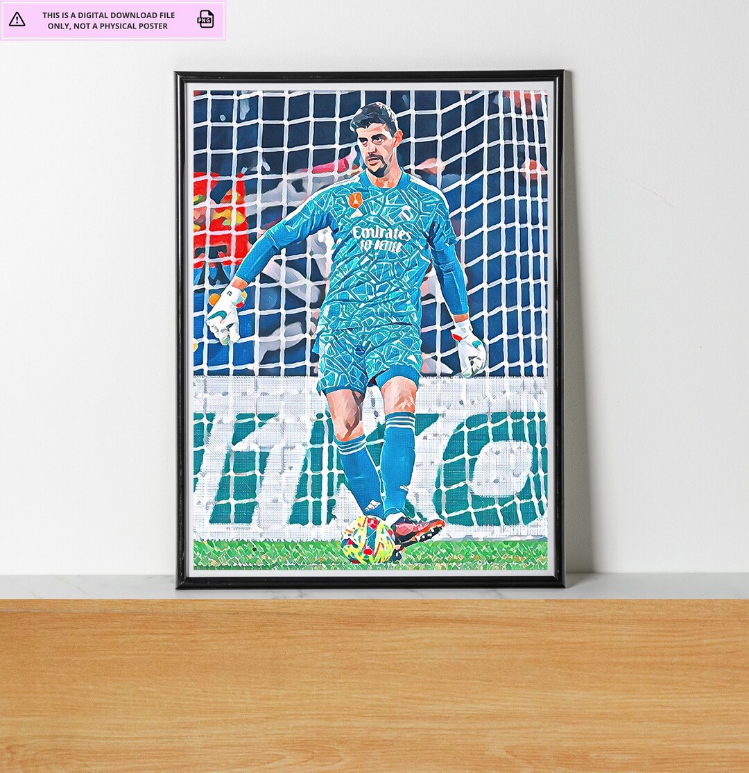 THIBAUT COURTOIS Printable Poster real Madridcourtois - Etsy