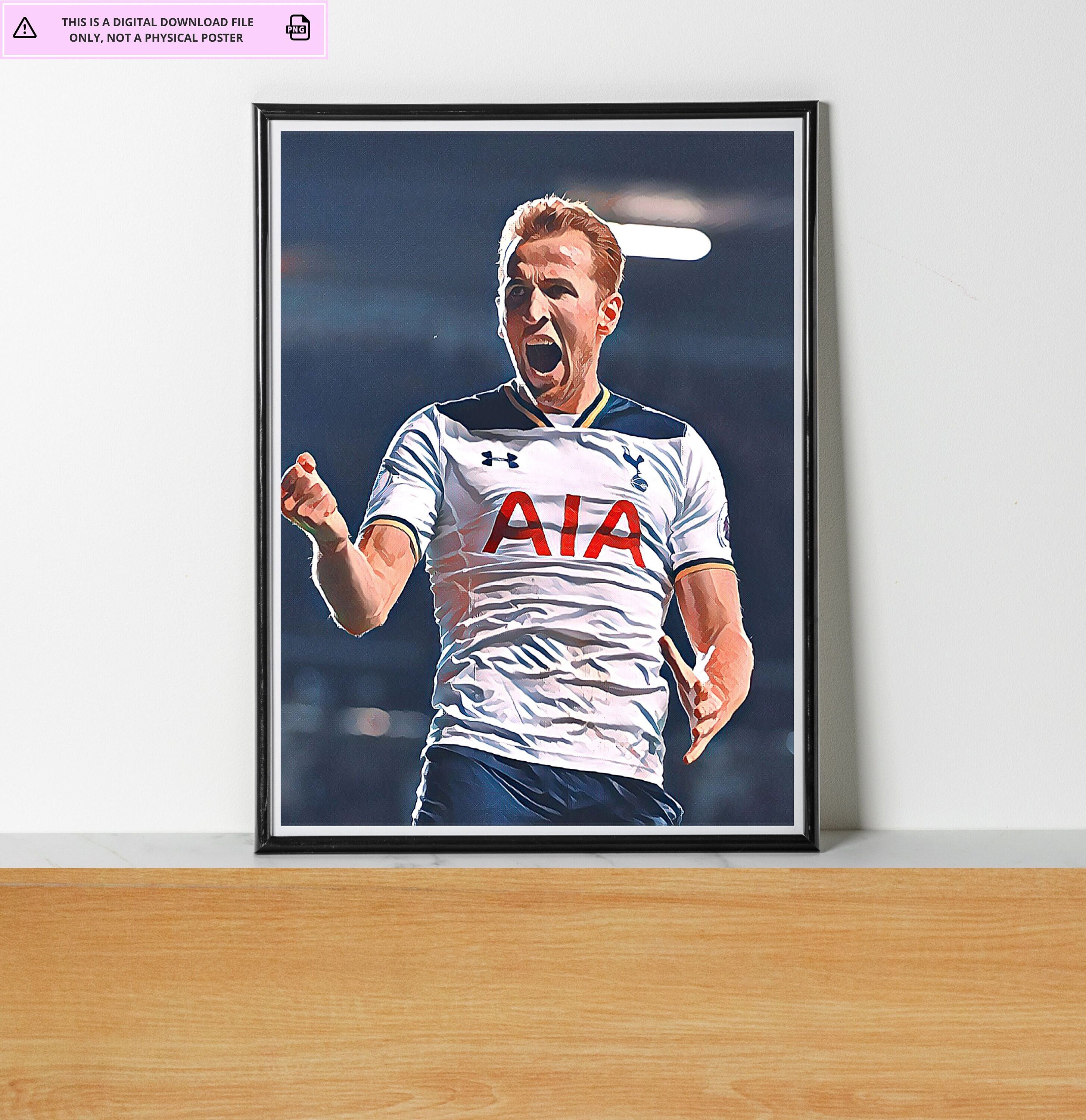 HARRY KANE Printable Poster tottenham Hotspurdigital Print, Harry Kane ...