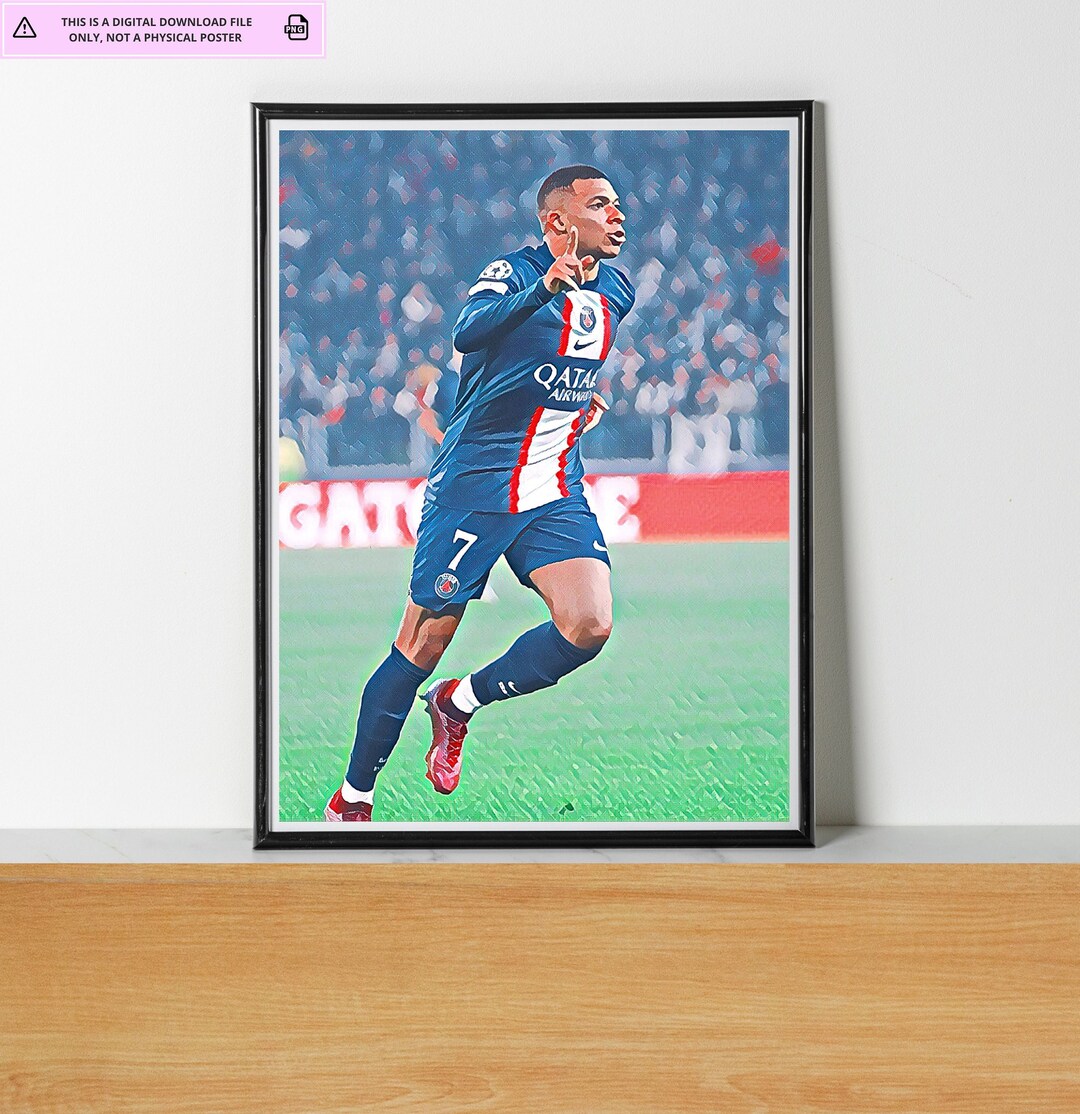 KYLIAN MBAPPE Printable Poster psgsigned Mbappe Mbappe - Etsy