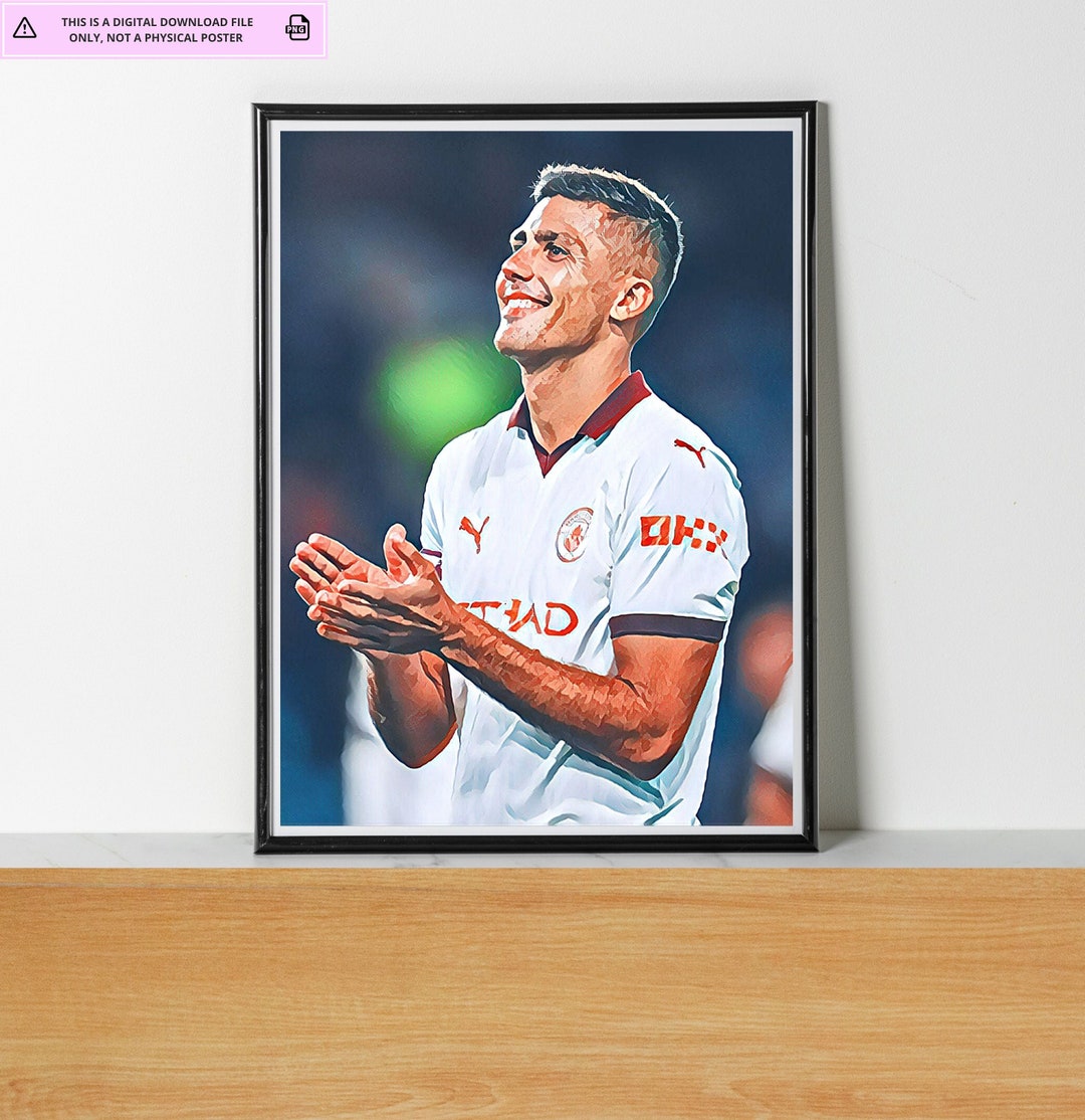 RODRIGO 'RODRI' HERNANDEZ Printable Poster Manchester - Etsy