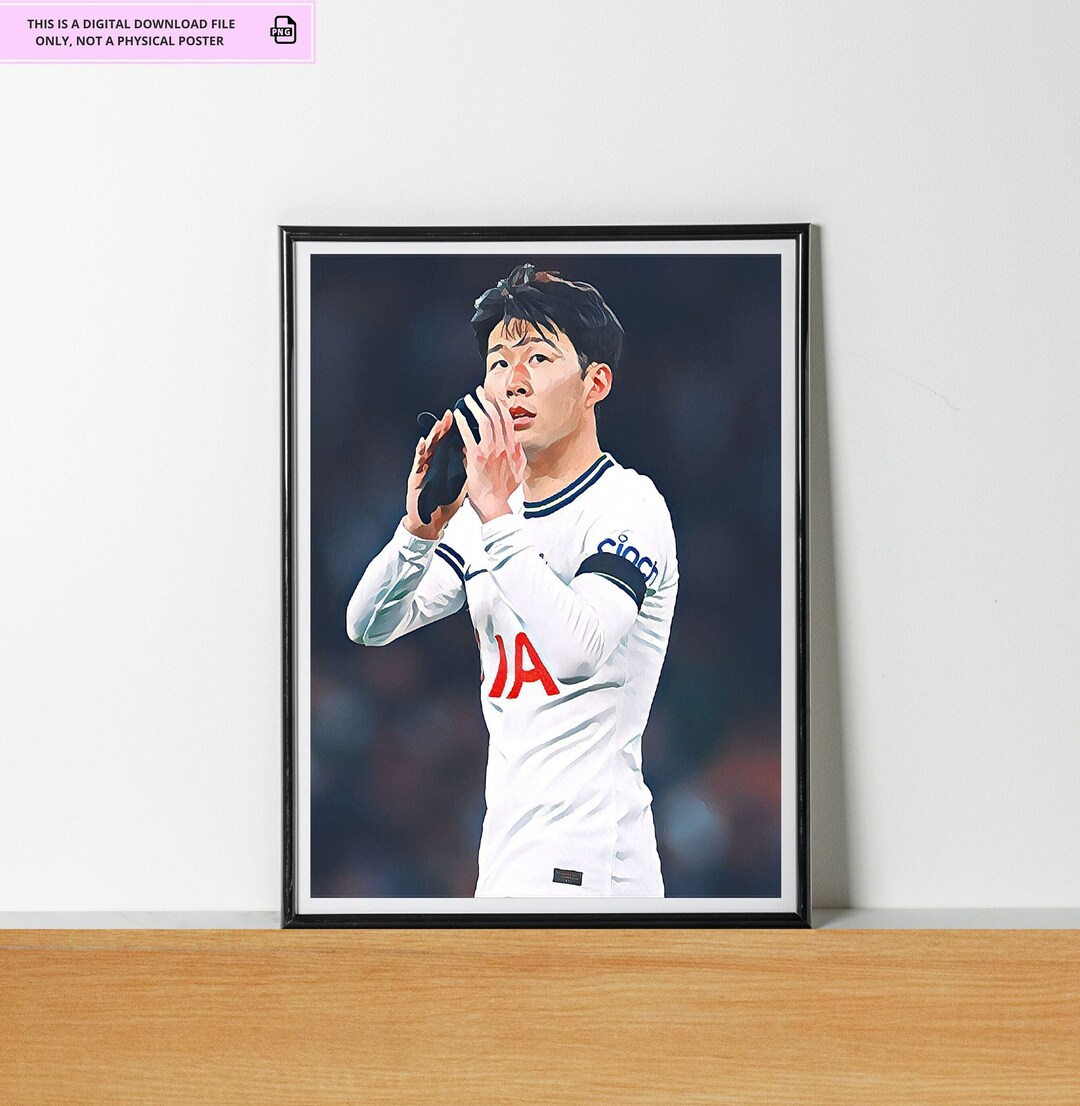 SON HEUNG-MIN Printable Poster tottenham Hotspurtottenham - Etsy